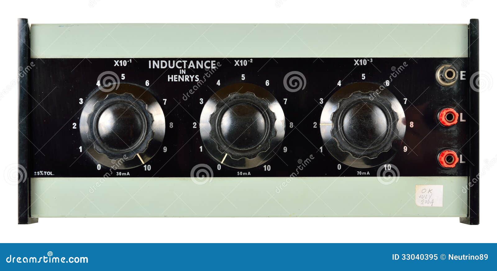 Inductance box stock image. Image of laboratory, electrical - 33040395