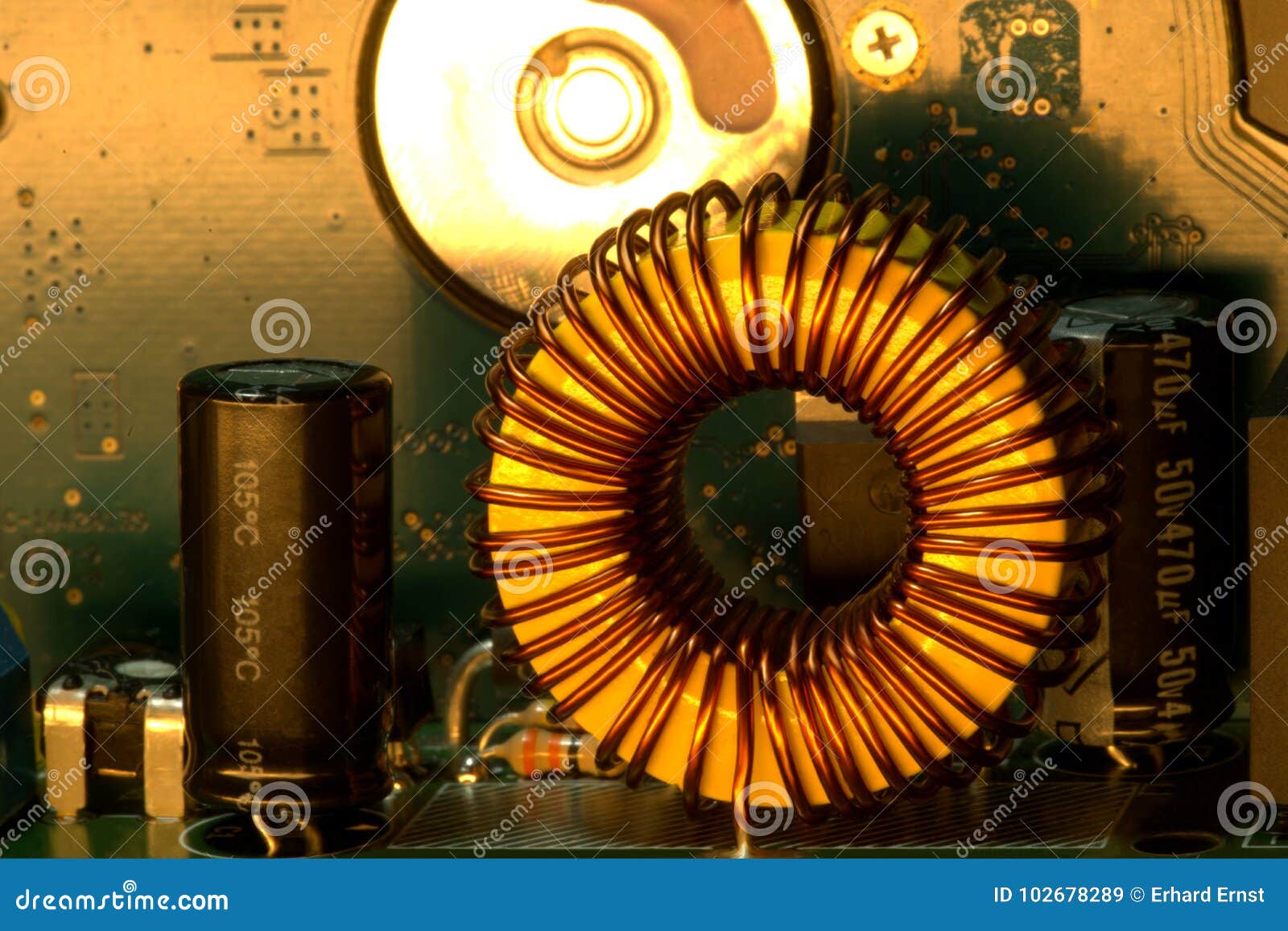 Induction Coil stock image. Image of capacitor, metal - 102678289