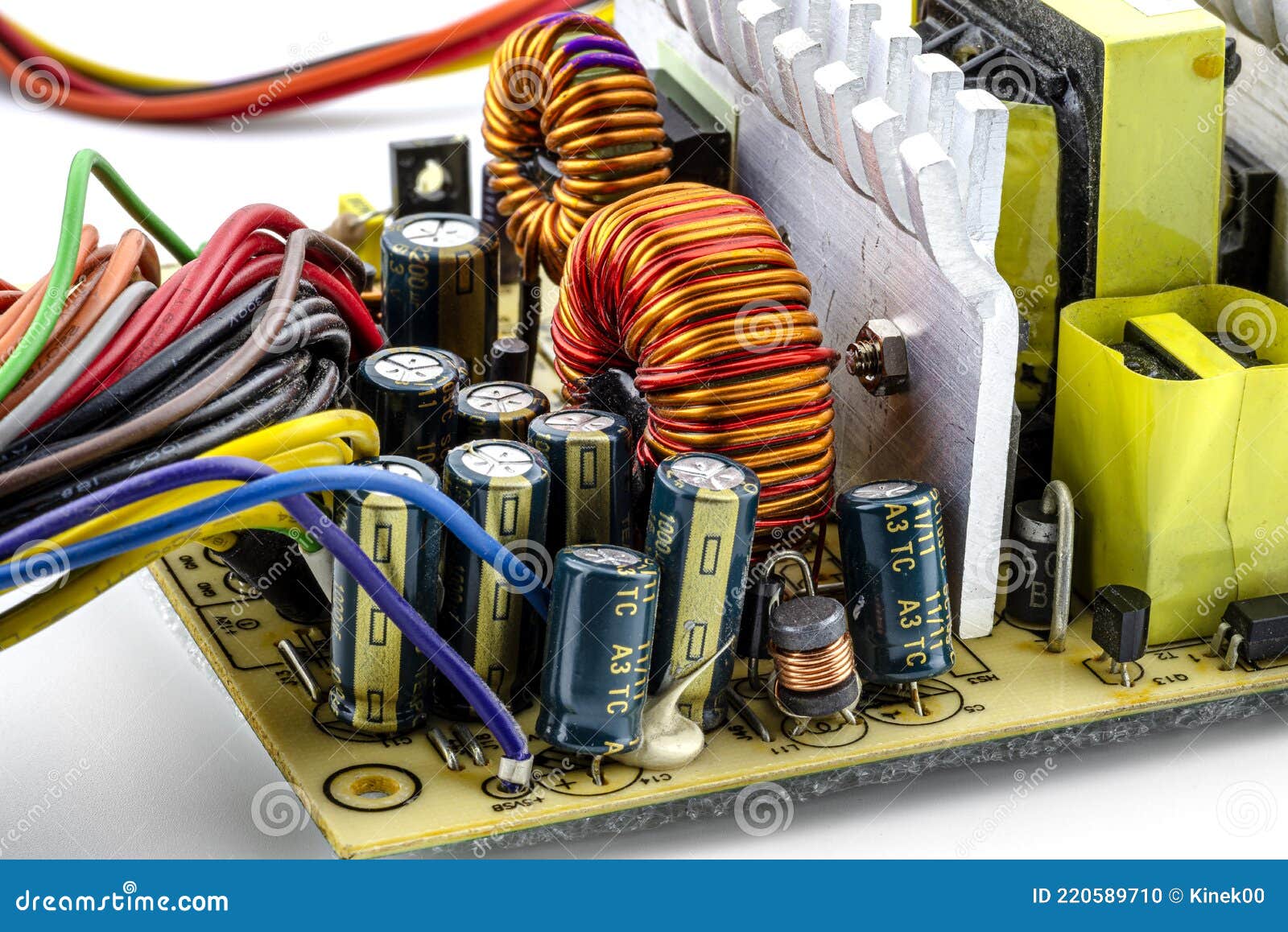 Induction Coil, Toroidal Coil on a Ring with Visible Copper Helix and ...