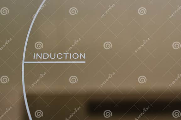 Induction Cook Top Top View Stock Photo - Image of glass, electricity ...