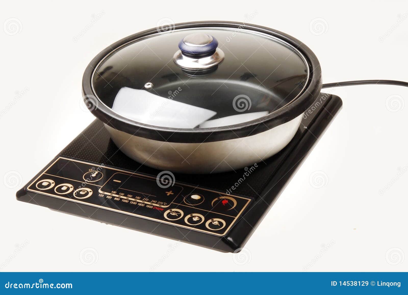 Induction cooker stock image. Image of hand, cook, electronic - 14538129