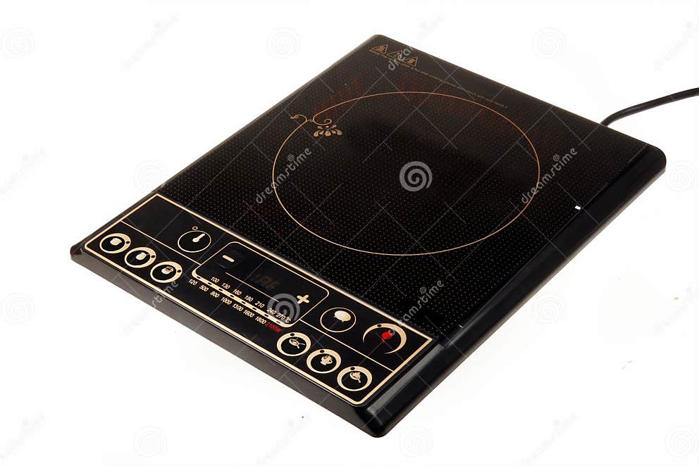 Induction cooker stock image. Image of hand, cooking - 14540653