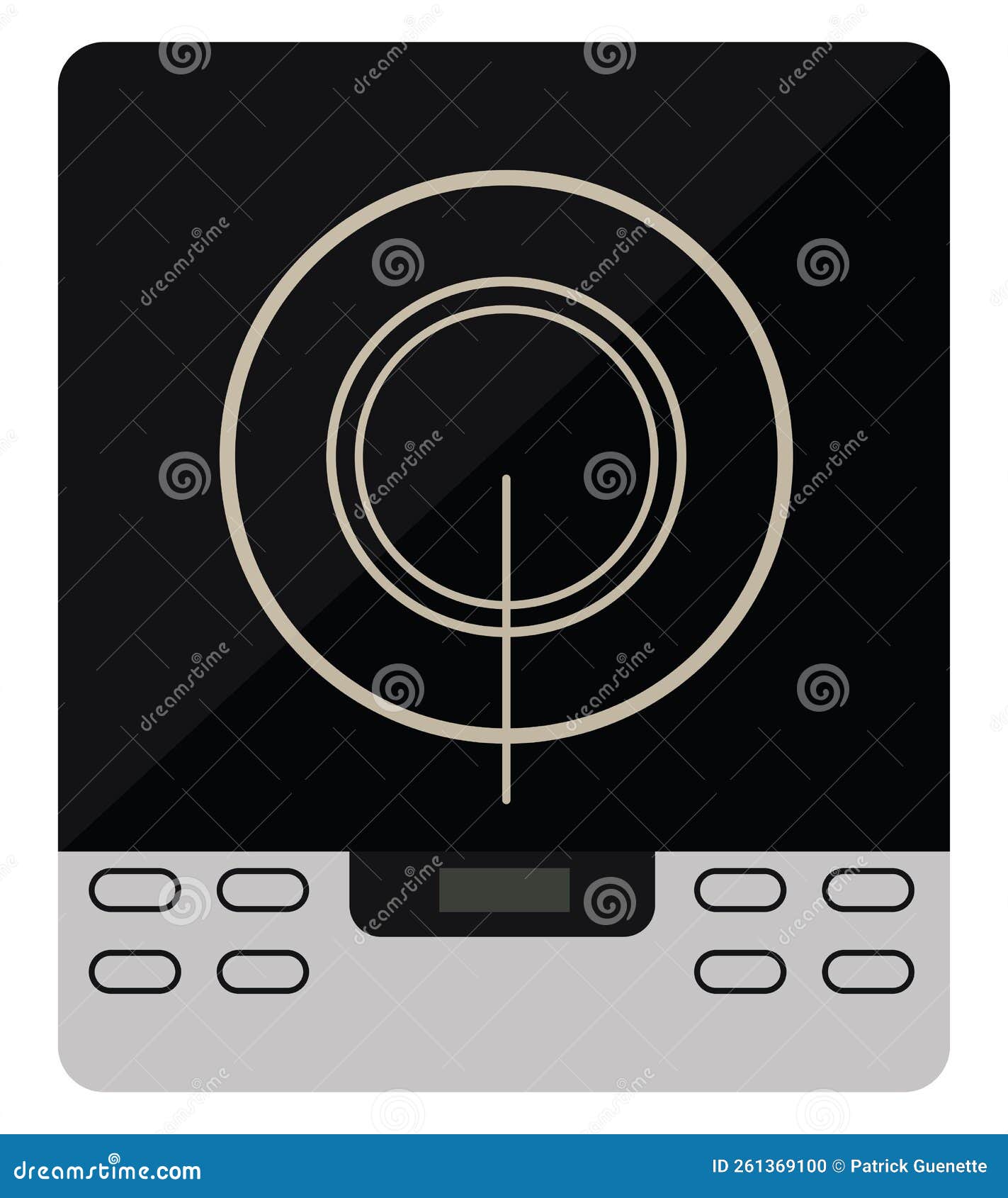 Induction Cooker, Icon Vector Illustration | CartoonDealer.com #261369100