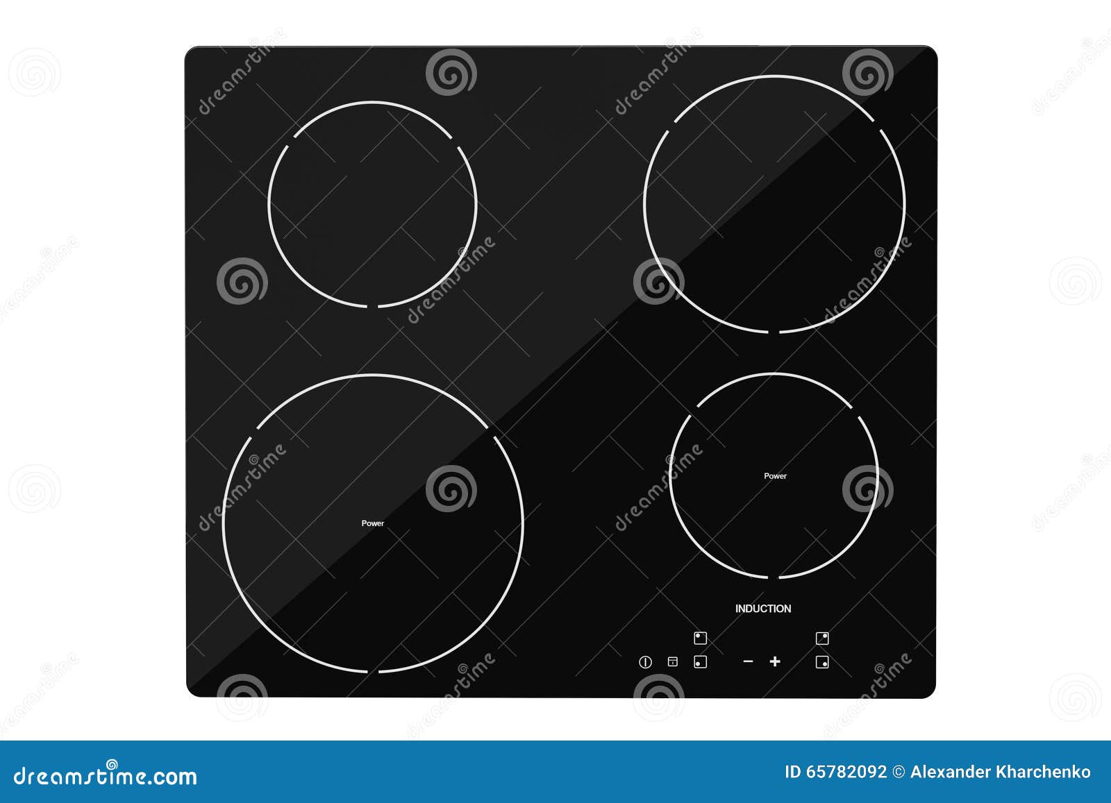Induction cooktop stove stock illustration. Illustration of modern ...