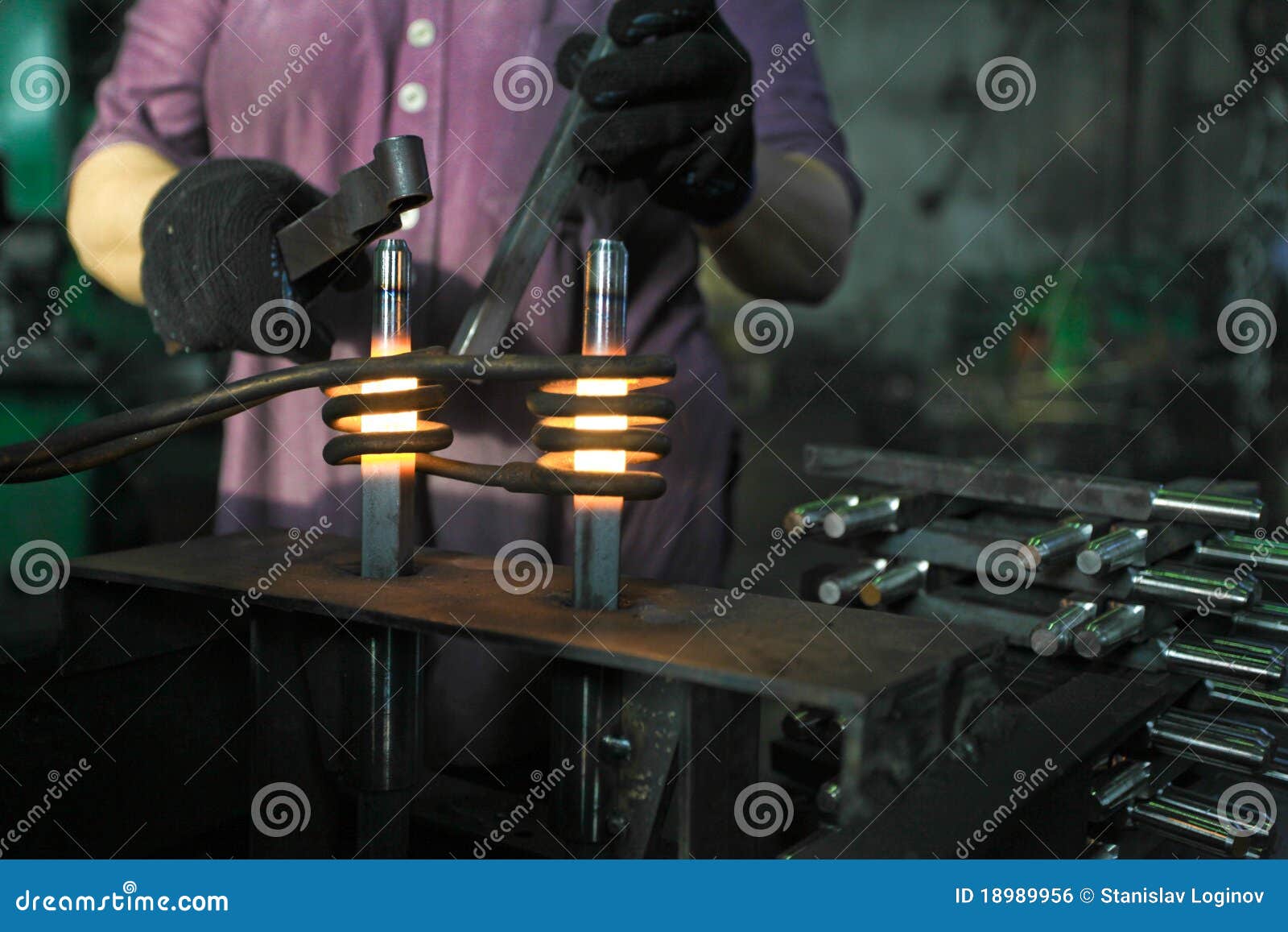 Induction heating stock photo. Image of manufacture, heating - 18989956