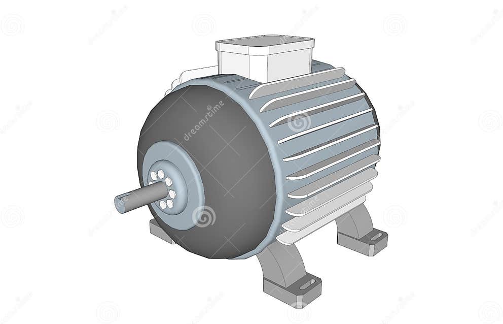 Induction Motor , Illustrator Design Stock Illustration - Illustration ...