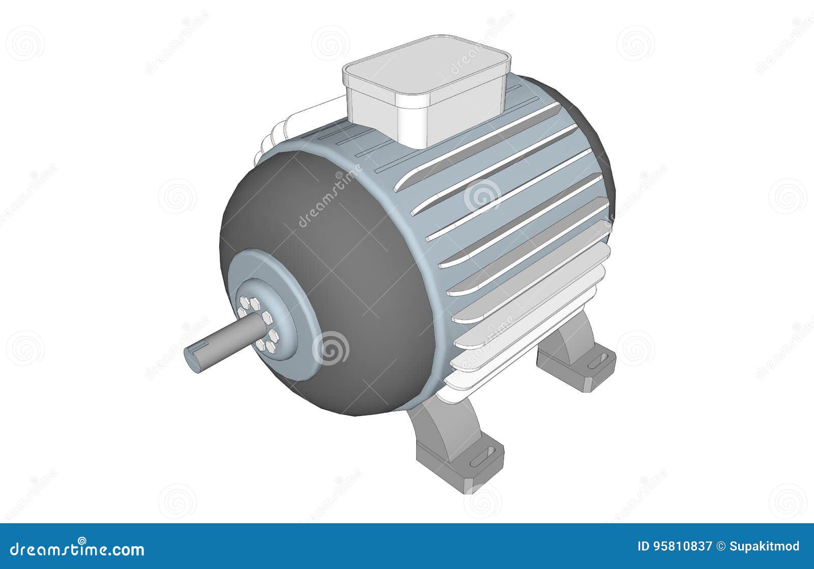 Induction Motor, Illustration, Vector | CartoonDealer.com #207059468