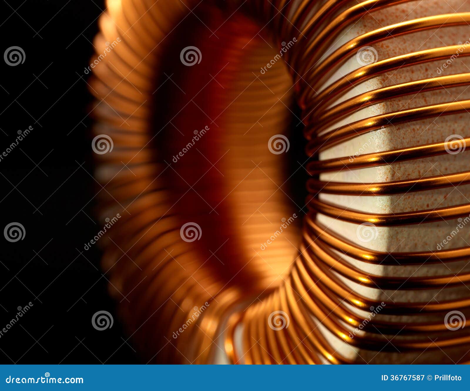 Inductor detail stock image. Image of reactor, electrical - 36767587