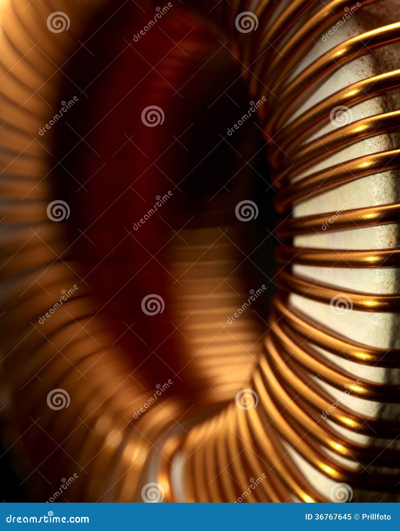 Inductor detail stock image. Image of copper, glossy - 36767645