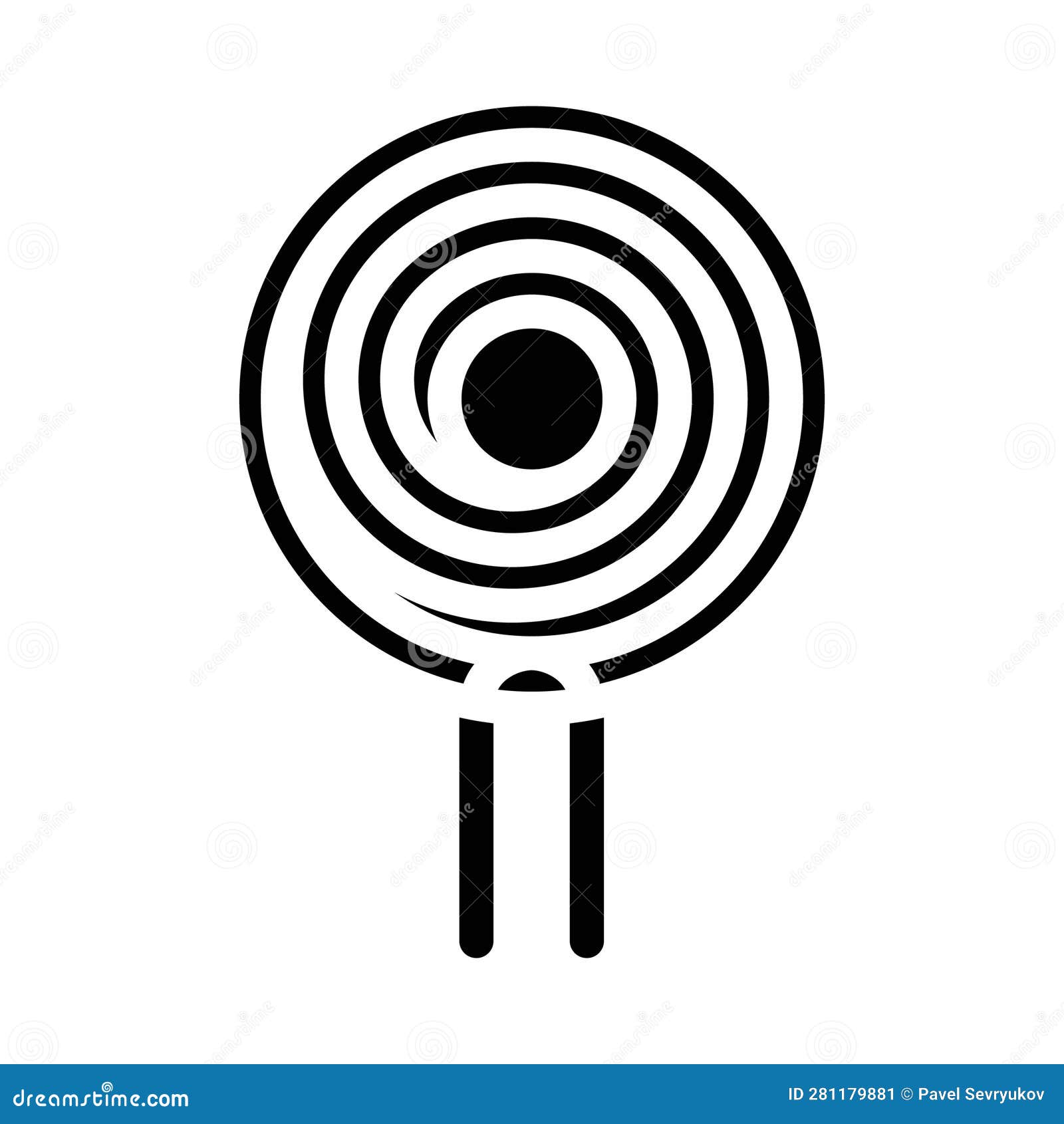 Inductor Electrical Engineer Glyph Icon Vector Illustration Stock ...