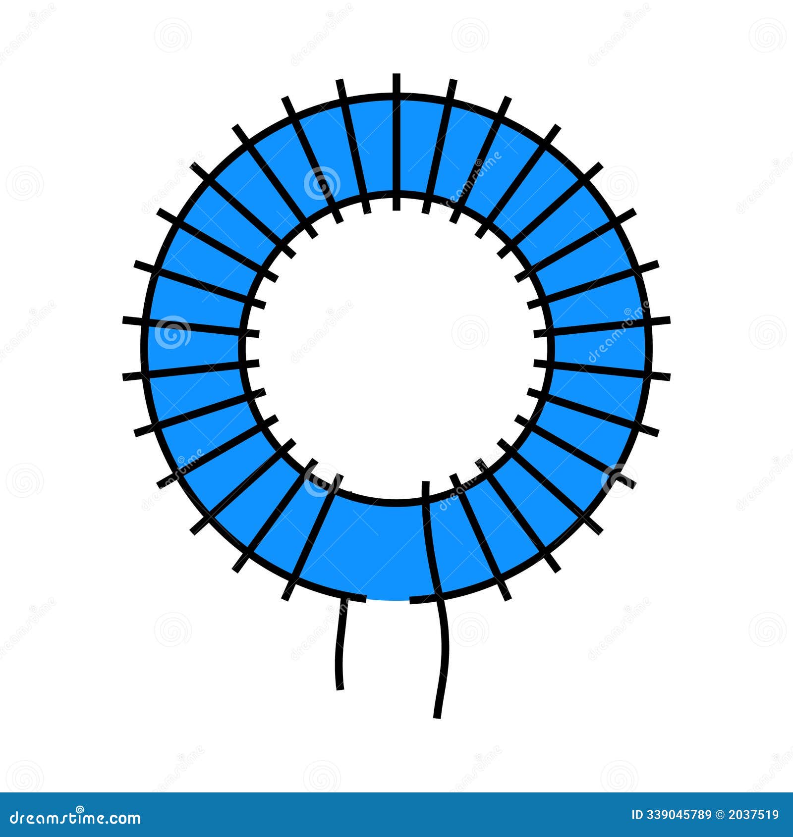 Inductor Component Symbol For Circuit Design Stock Photography ...