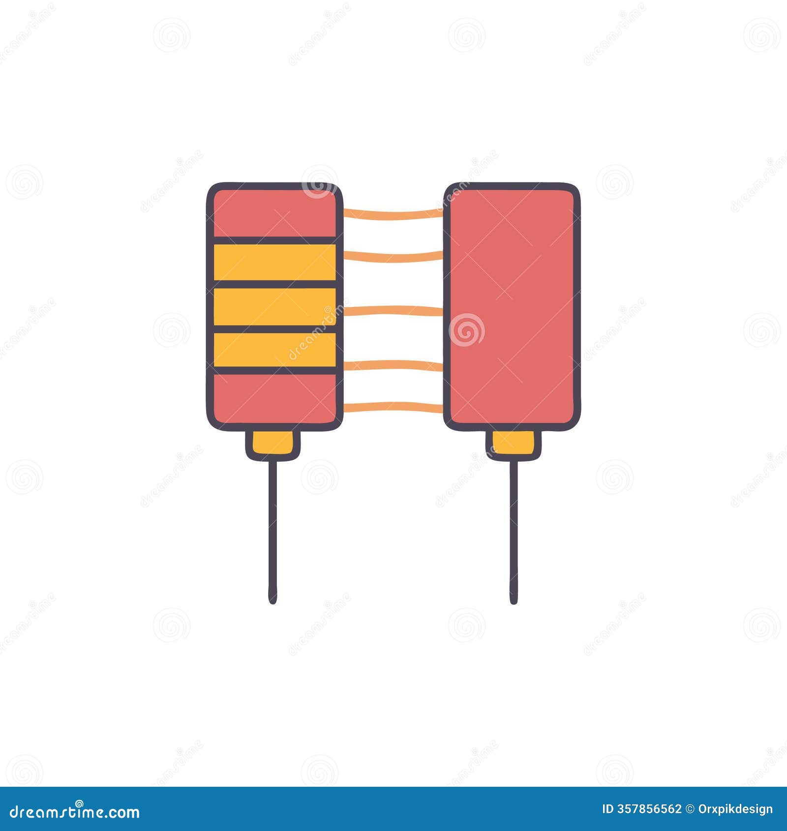 Inductor Electrical Engineer Icon Doodle Illustration Cartoon Vector ...