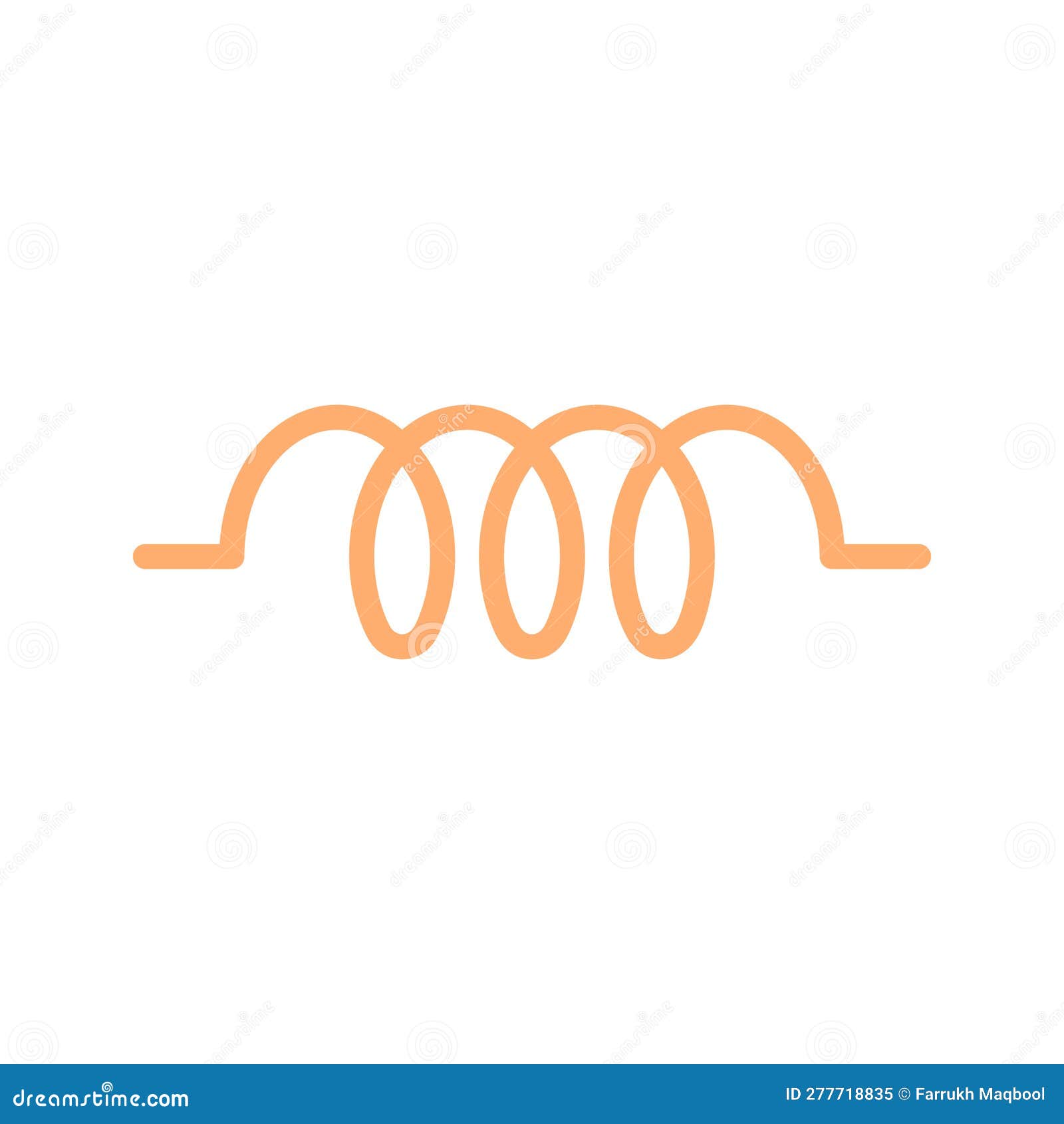 Inductor Icon Vector Image. Stock Vector - Illustration of electrical ...