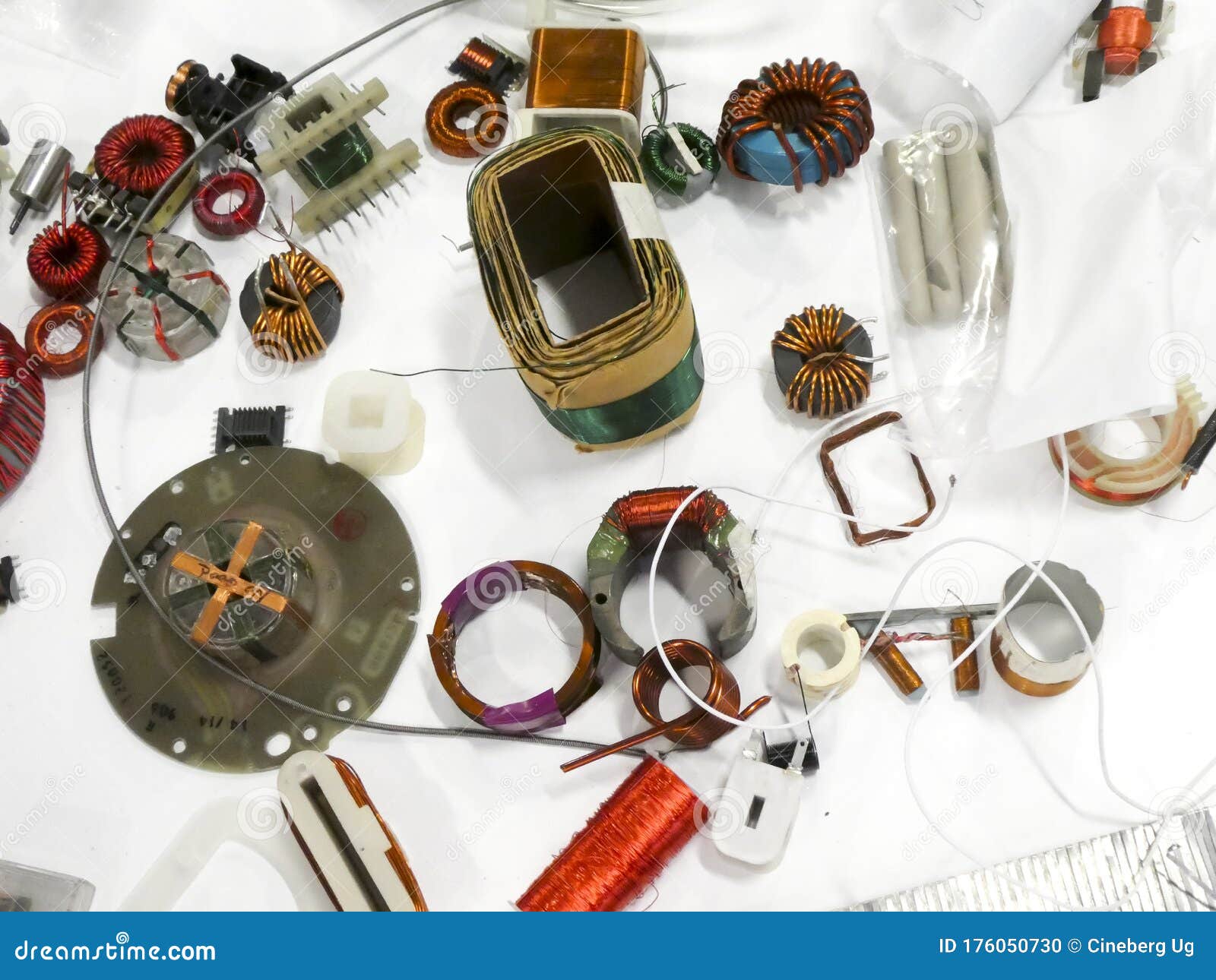 Inductors stock photo. Image of electronic, electromagnetic - 176050730