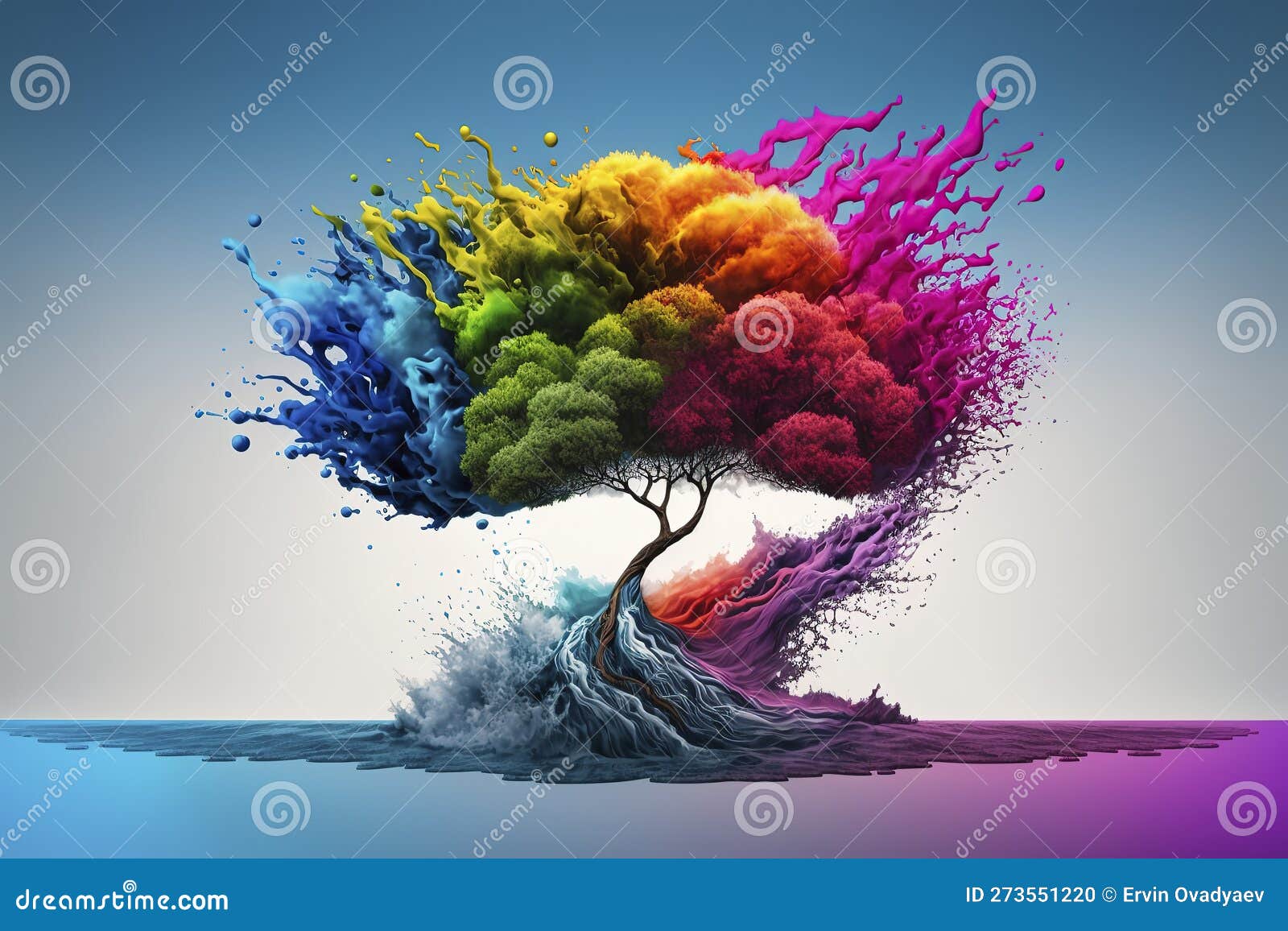 Nature through Various Styles of Tree Art! from Color Art To Digital ...