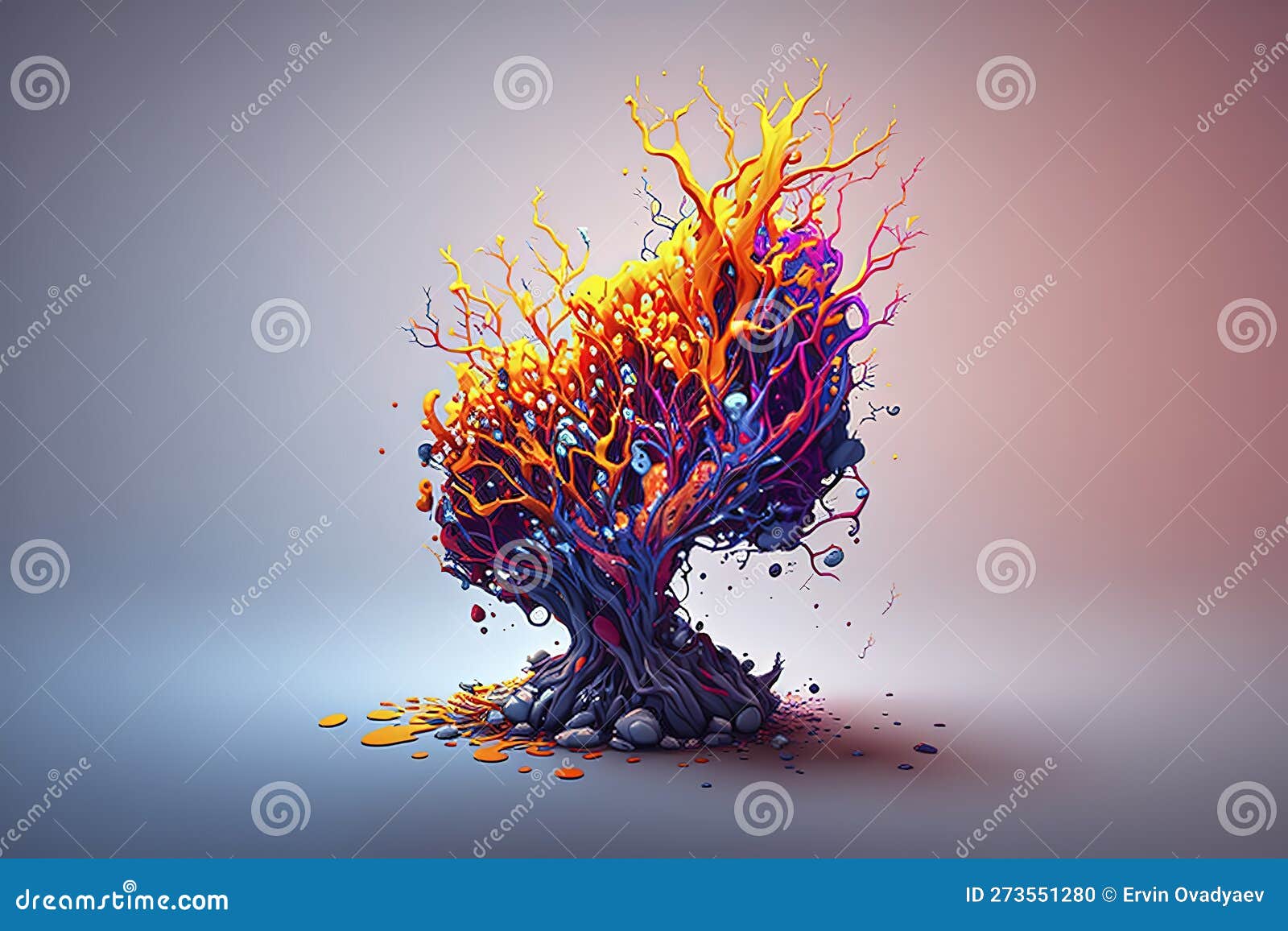 Nature through Various Styles of Tree Art! from Color Art To Digital ...