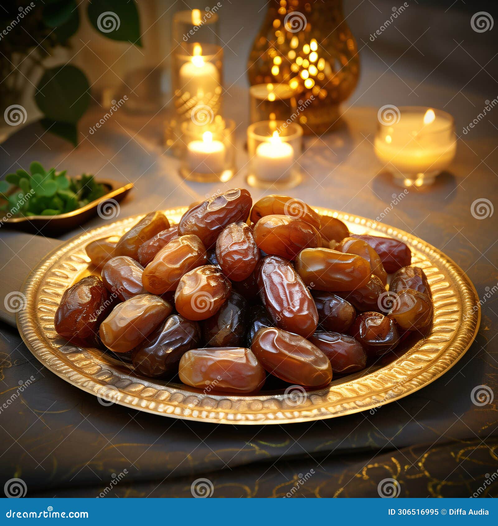 Dates Platter: Exquisite Selection for Iftar during Ramadan Stock Image ...