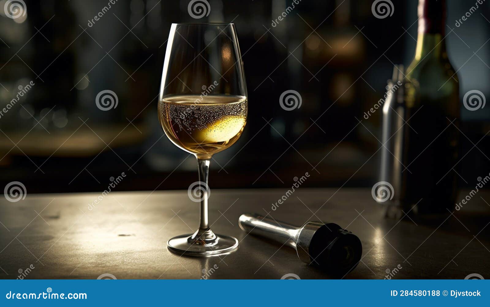 Indulge in Luxury with a Refreshing Glass of Fine Wine Generated by AI ...