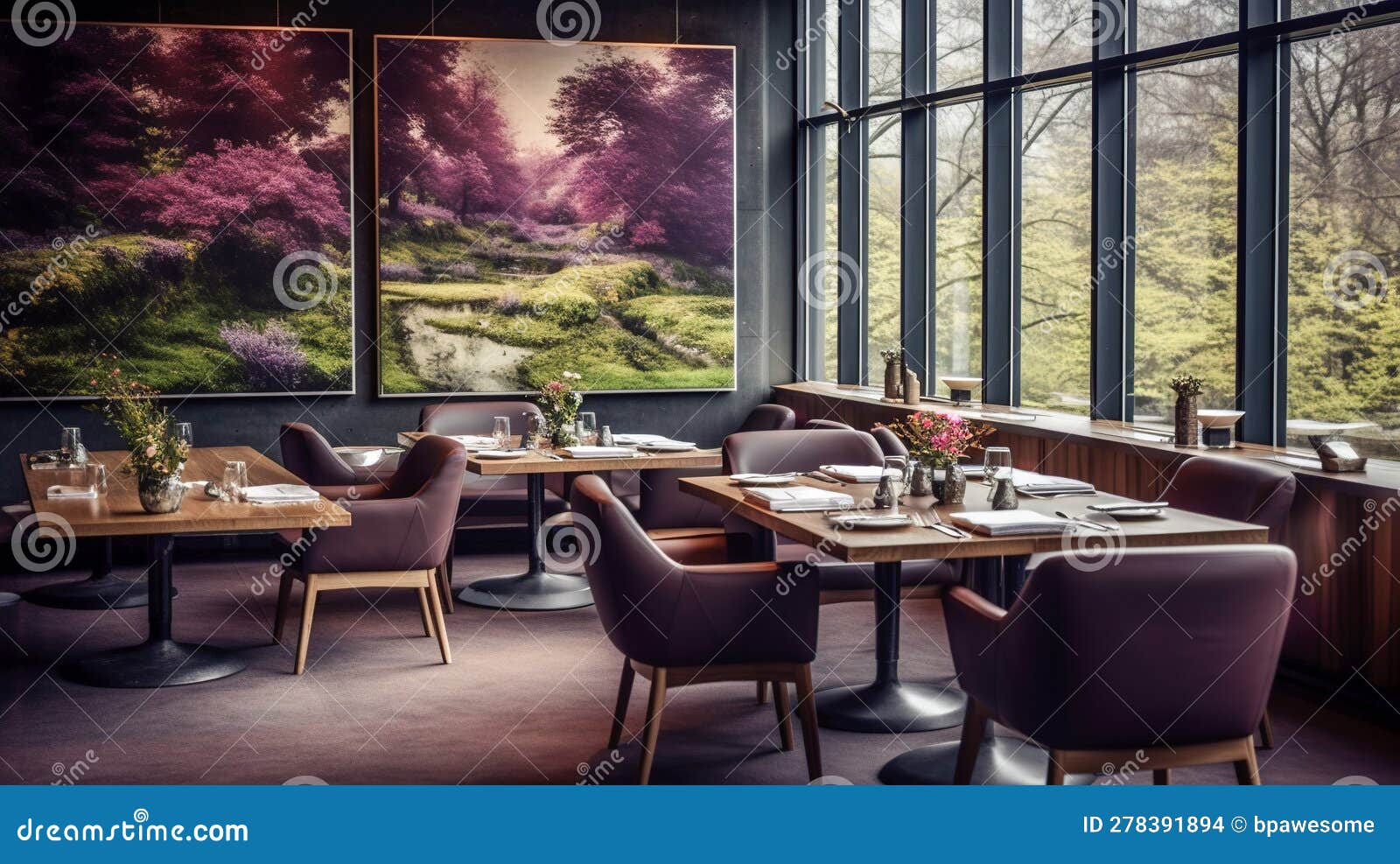 Indulge In Refined Dining:, Multiple Stylish Tables Set The Scene At A ...