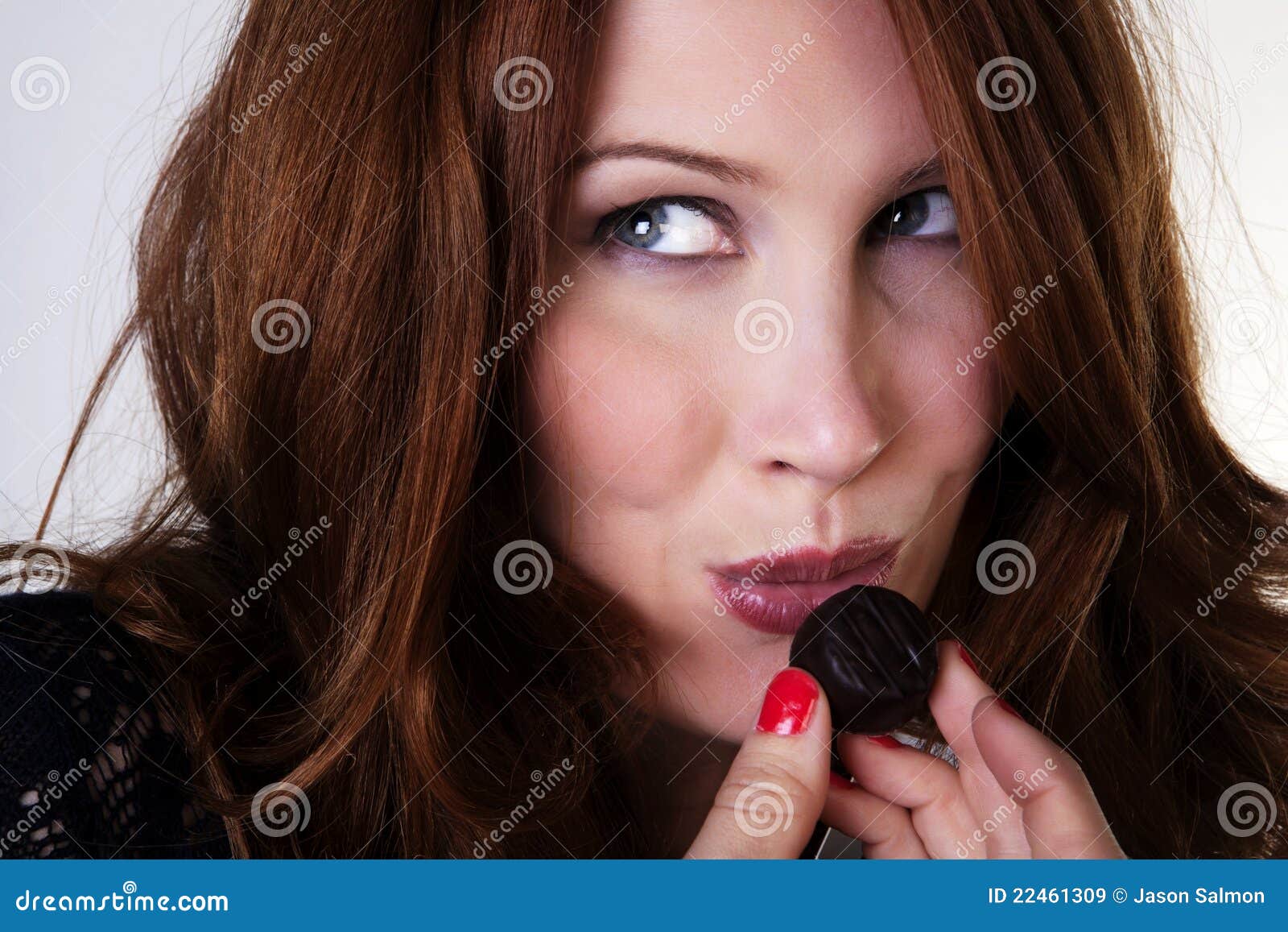Indulge yourself stock image. Image of smile, cocoa, beauty - 22461309