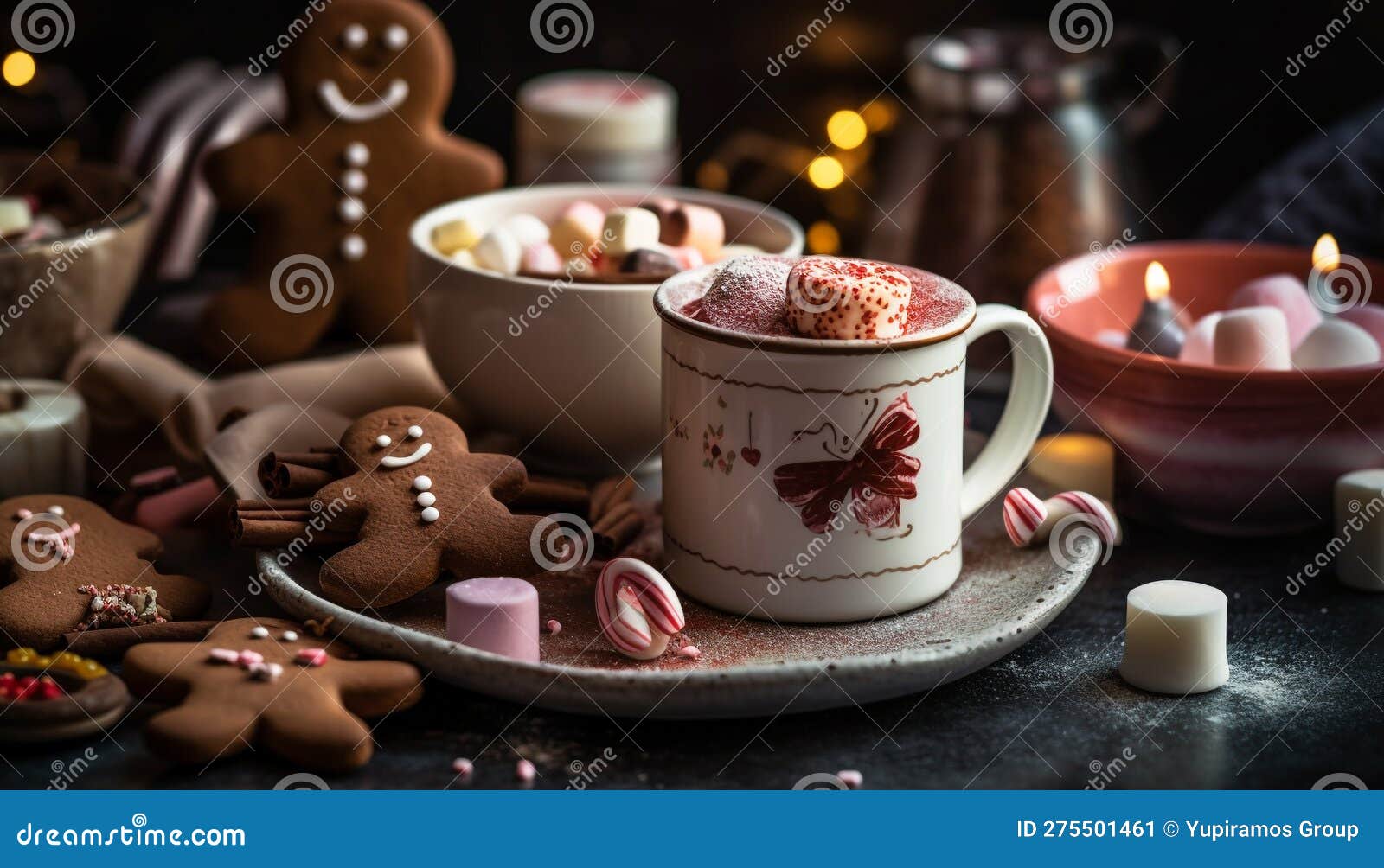 Indulgent Hot Cocoa Warms Winter with Cheer Generated by AI Stock Image ...