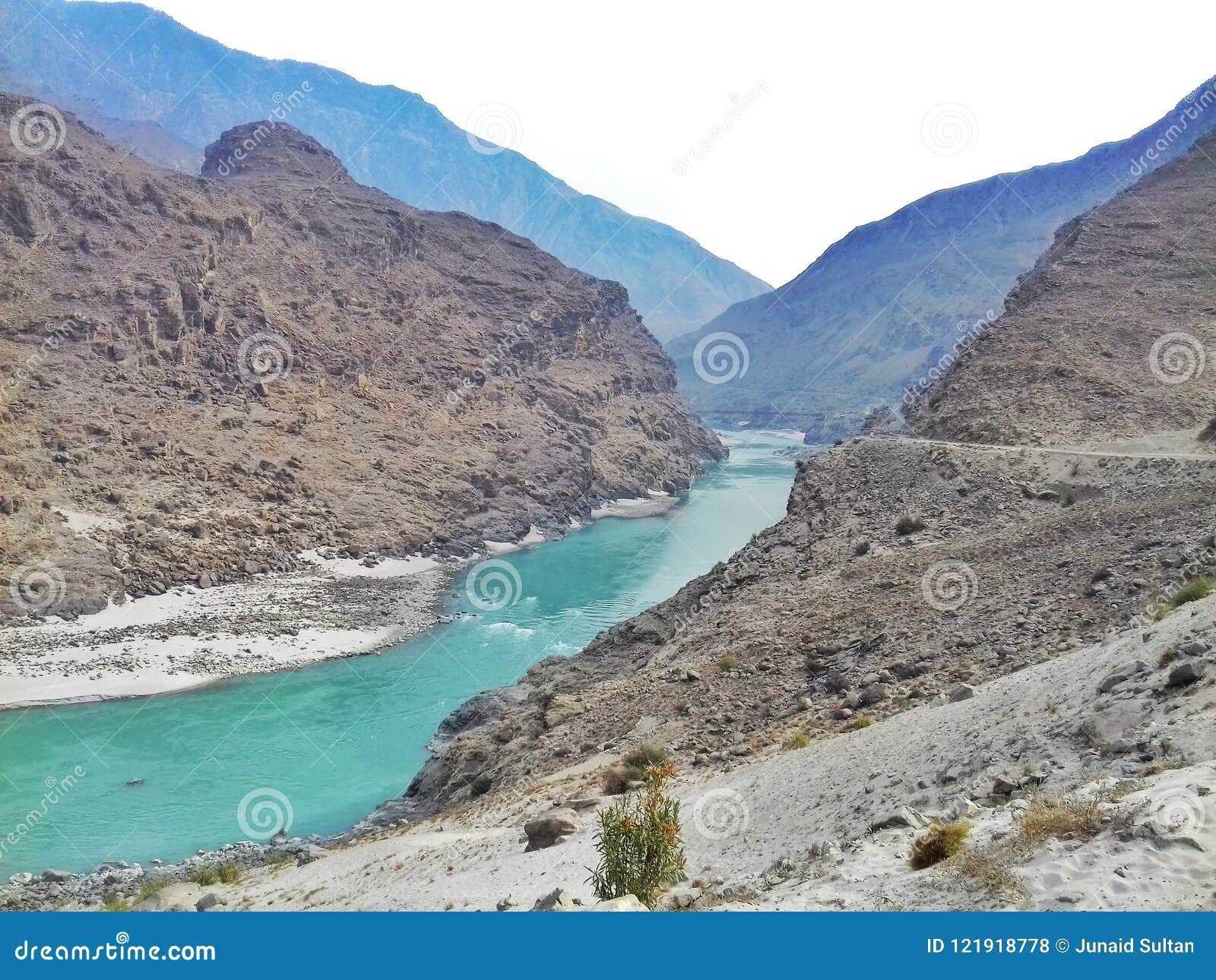 Diamer Basha Dam Site stock photo. Image of river, proposed - 121918778