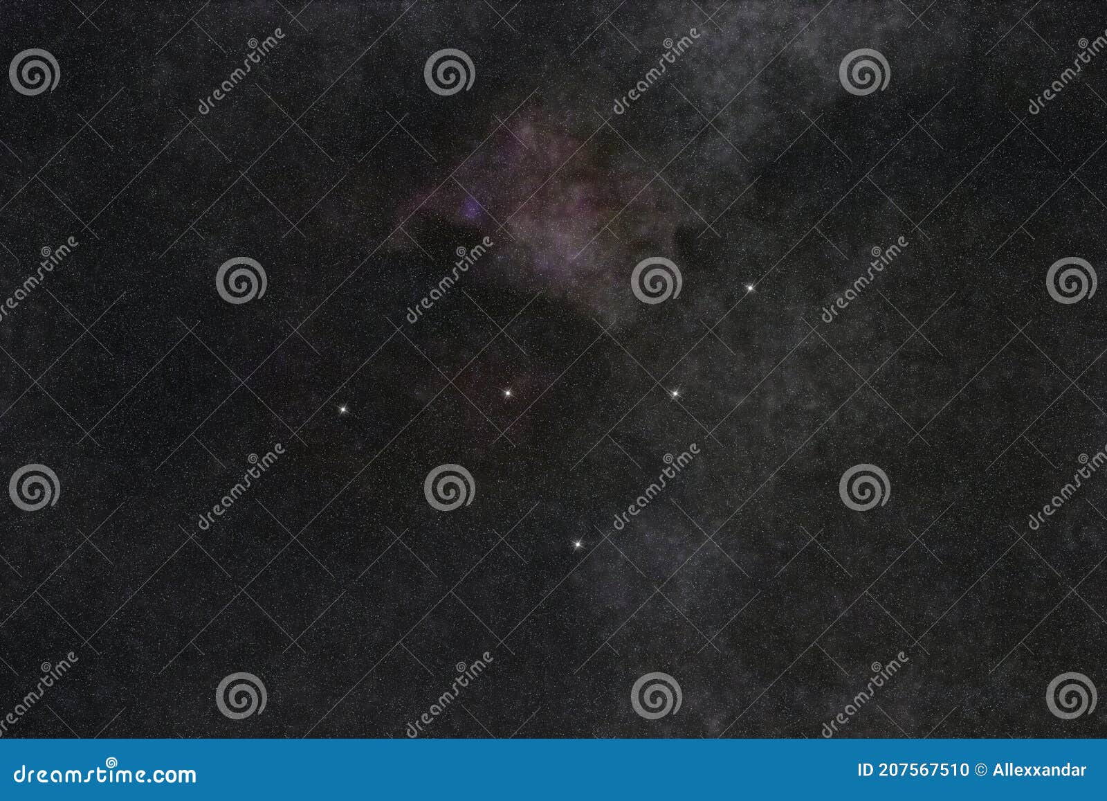 Indus Star Constellation, Night Sky, Cluster of Stars, Deep Space ...