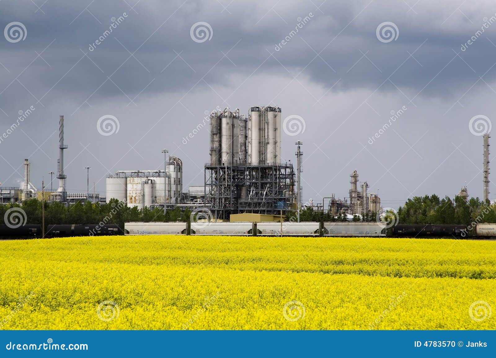 Industrail plant stock photo. Image of industrial, clouds - 4783570