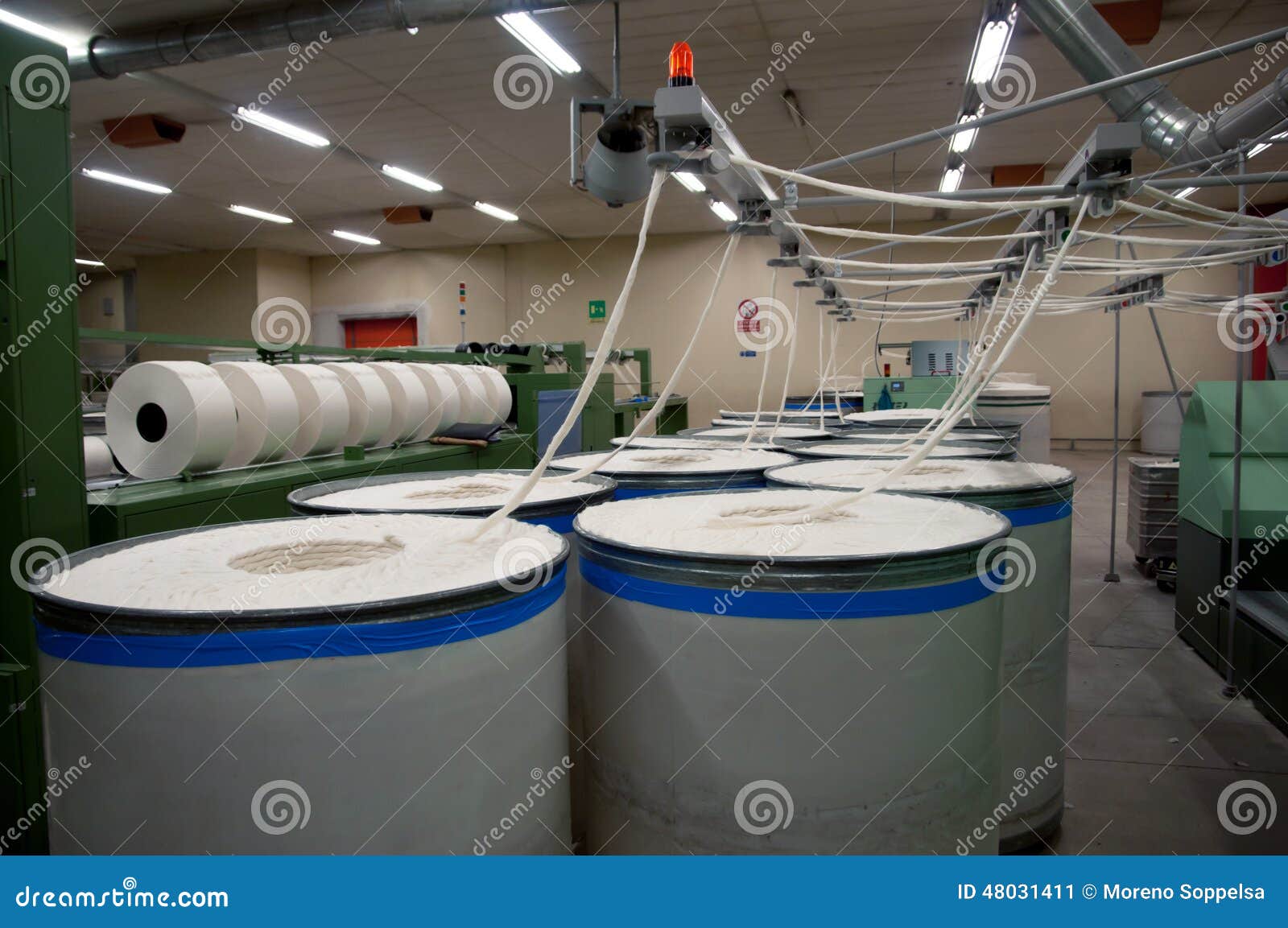 Industria Textil - Departamento De Cardado Imagen de archivo - Imagen ...