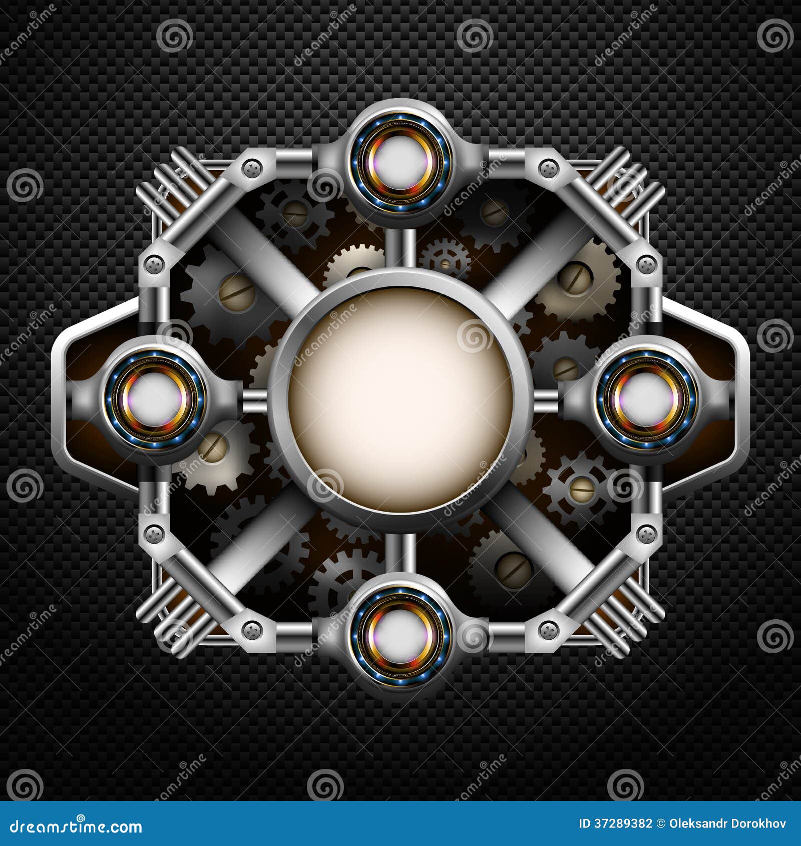 Industrial Abstract Background Stock Vector - Illustration of border ...