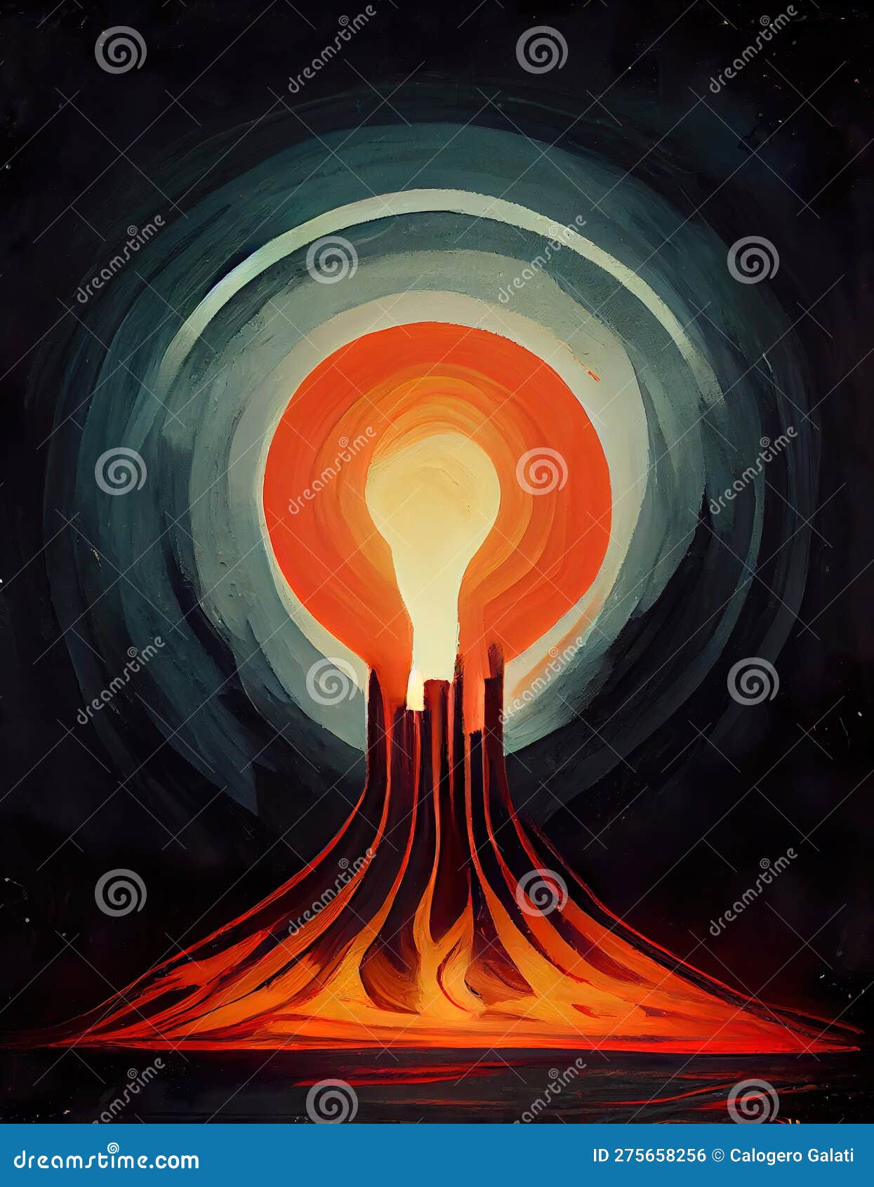 Industrial Abstract Illustration, Exploding Energy, Ai Generated Image ...