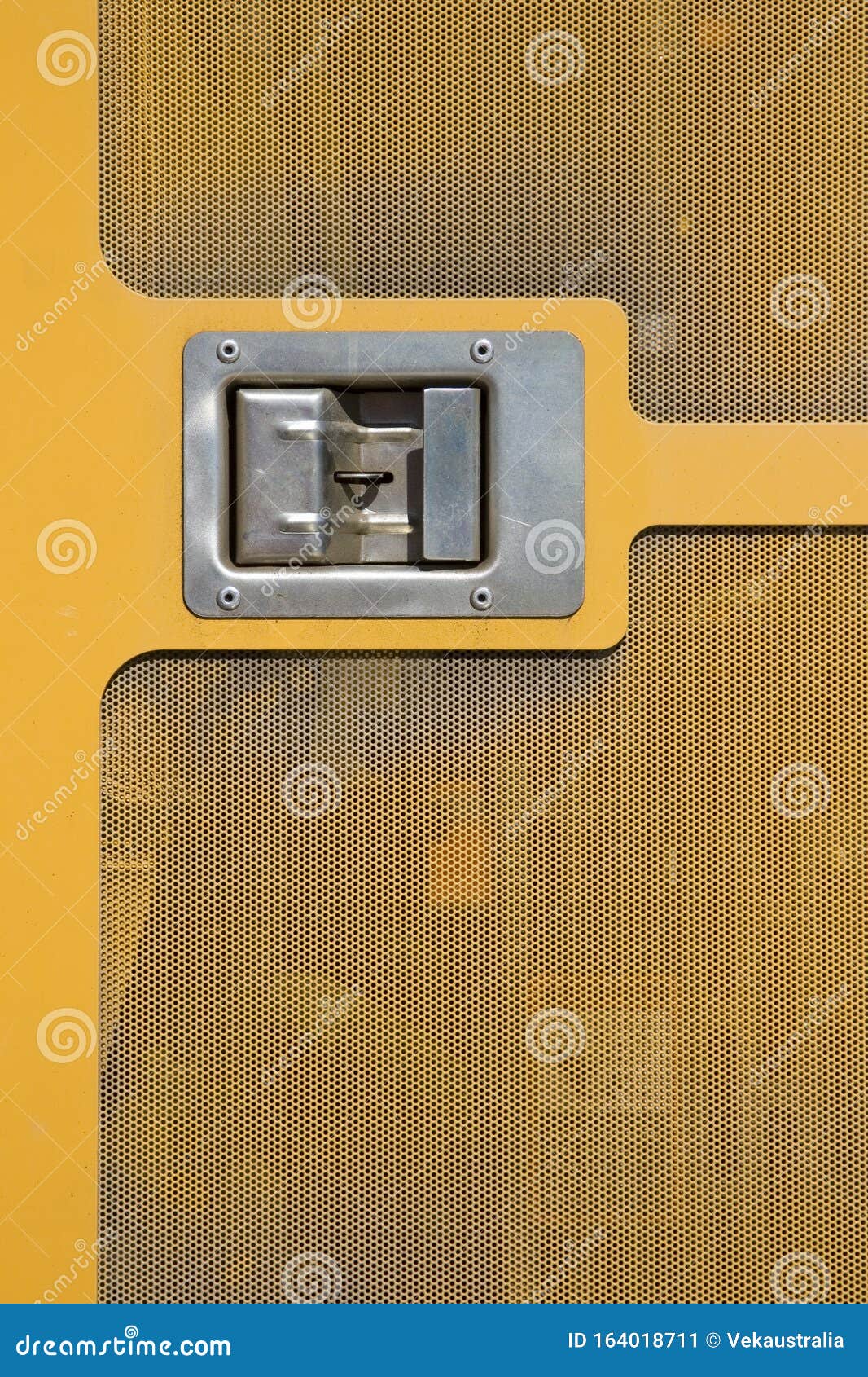 Yellow and Silver Industrial Machine Access Door Stock Image - Image of ...