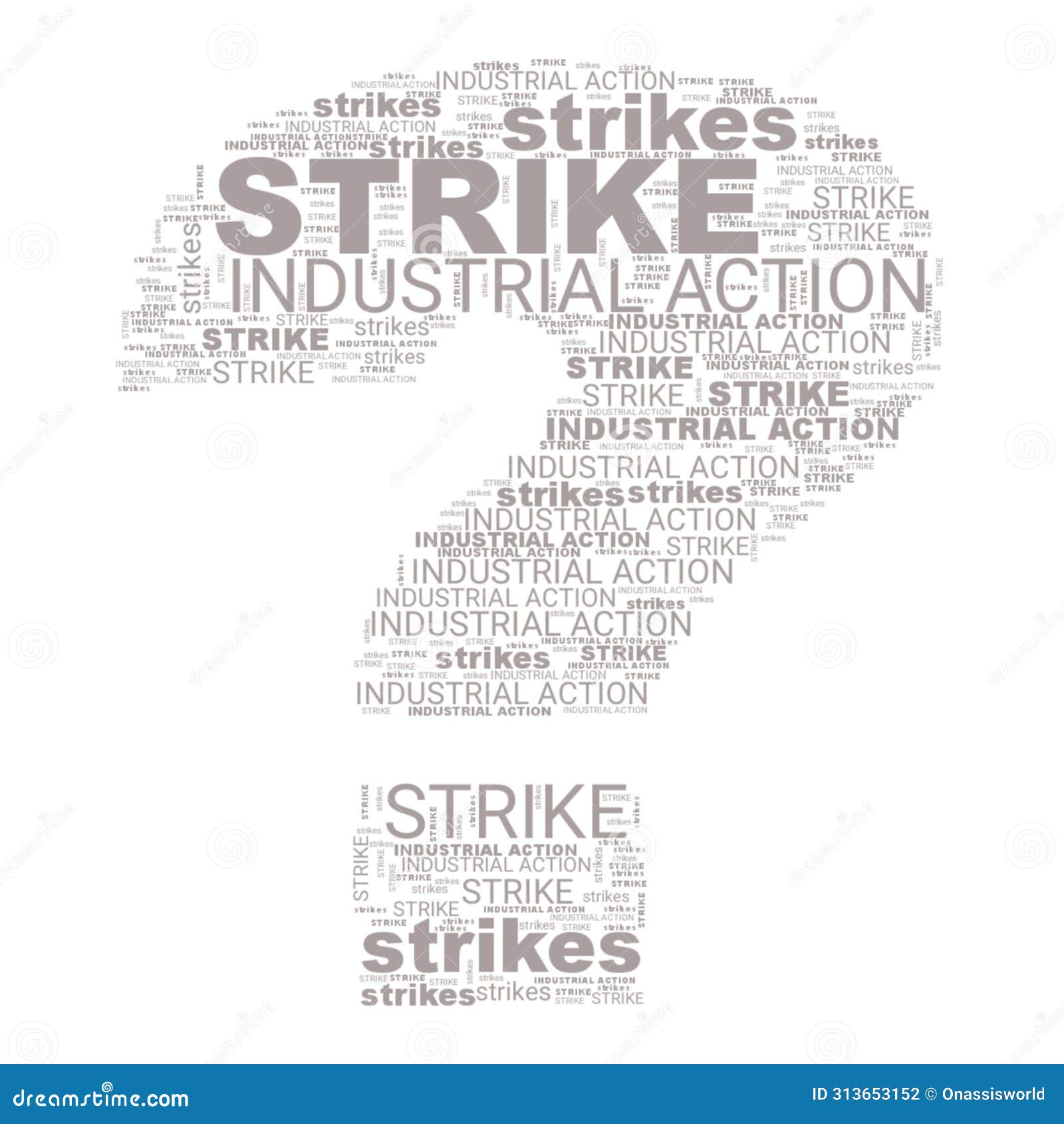 Industrial Action Strikes Text Header Abstract Stock Photo - Image of ...