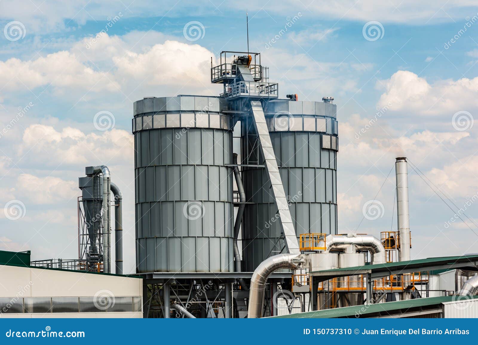 Industrial Activity in a Rural Area Stock Photo - Image of container ...