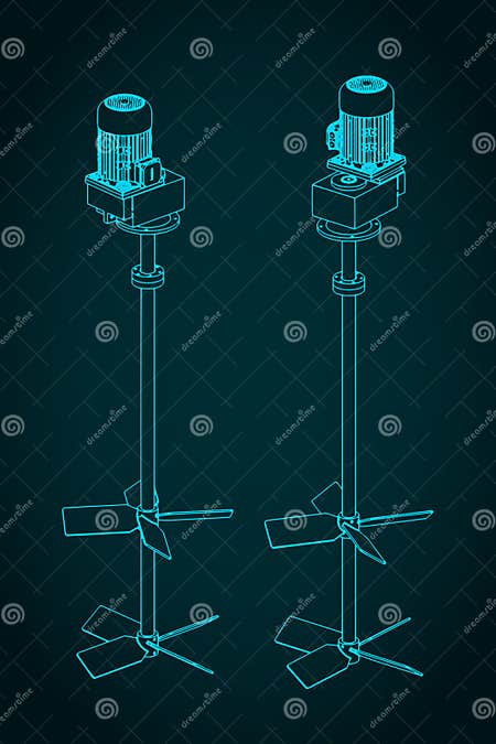 Industrial Agitator Illustration Stock Vector - Illustration of ...