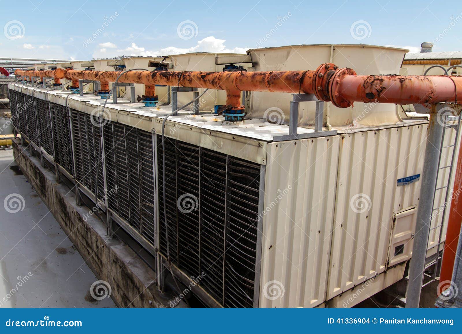 Industrial air conditioner stock photo. Image of high - 41336904