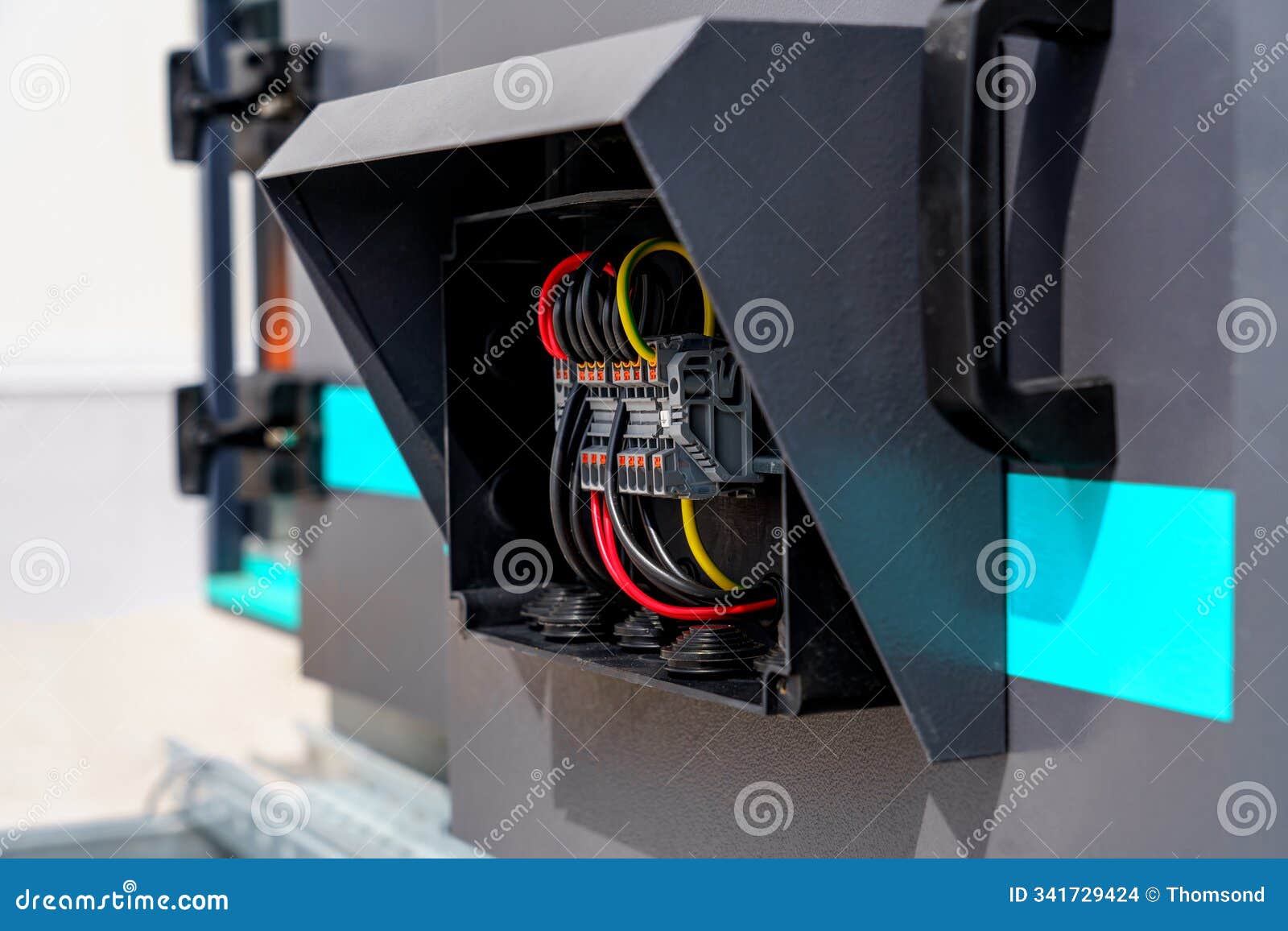 Industrial Air Conditioning System with Open Access Stock Photo - Image ...