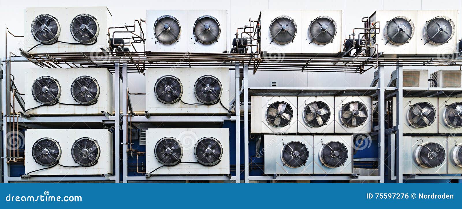 Industrial Air Conditioning Units. Stock Photo - Image of control ...