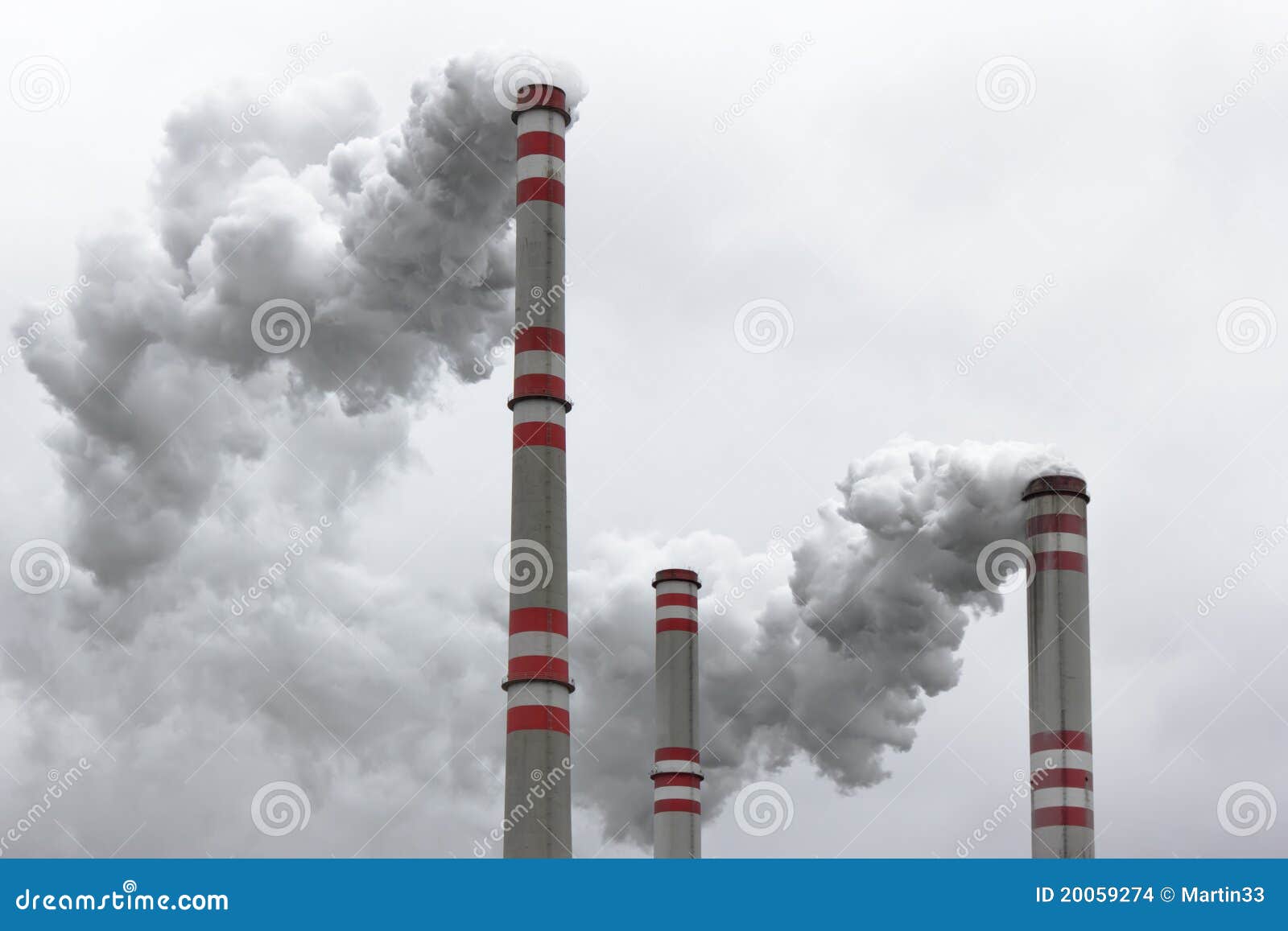 Industrial air pollution stock photo. Image of factory - 20059274
