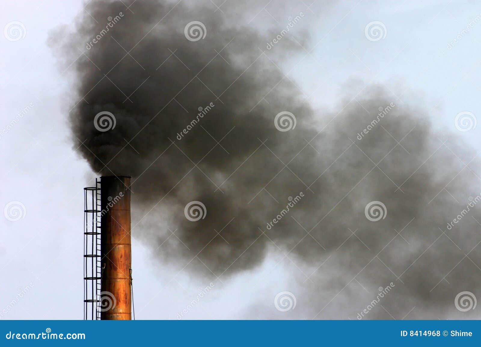 Industrial air pollution stock photo. Image of industry - 8414968