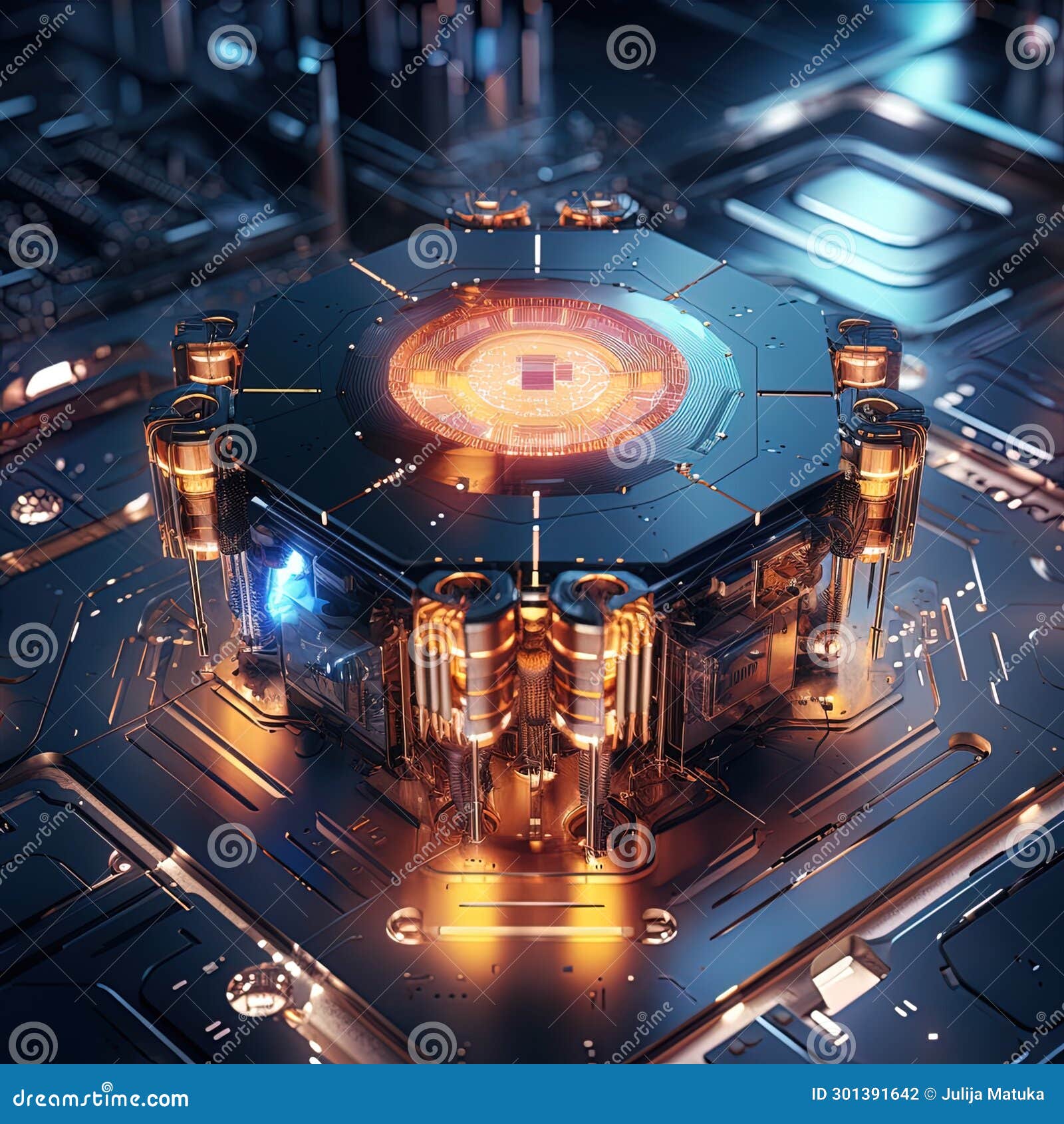 Industrial Applications: Image of an Industrial Quantum Computer Used ...