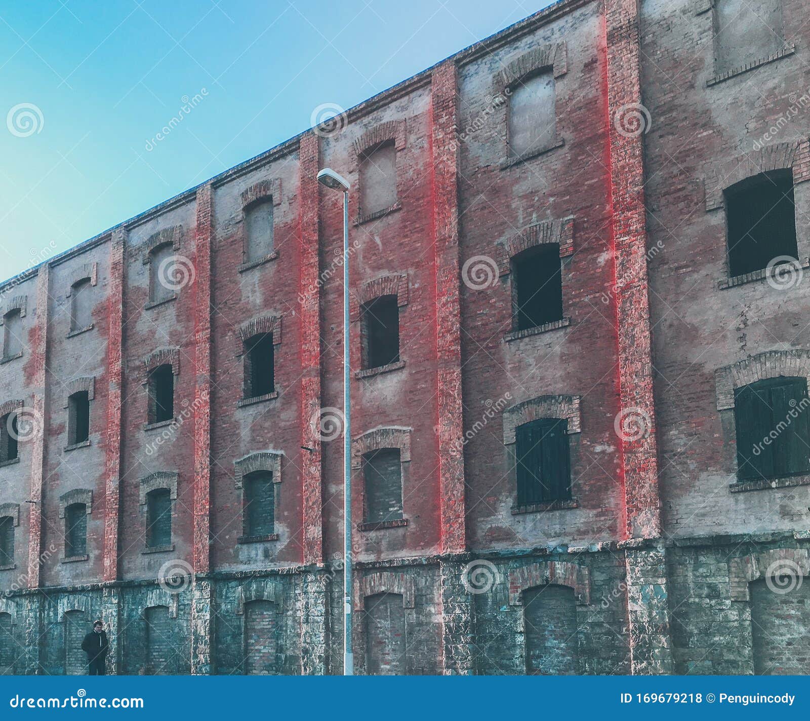 Industrial Architecture of Factory in Trieste, Italy Stock Photo ...