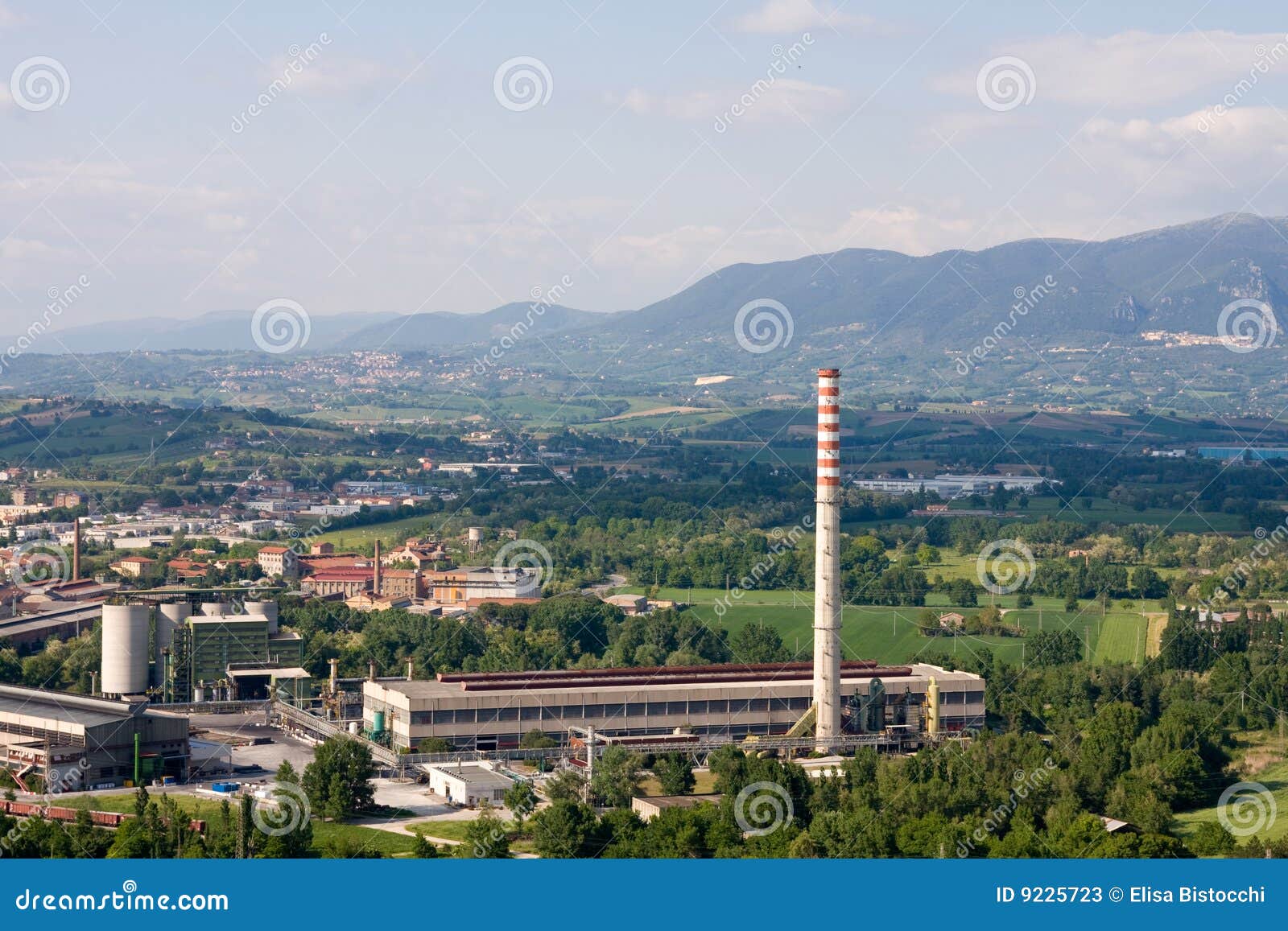 Industrial area stock image. Image of light, mountain - 9225723