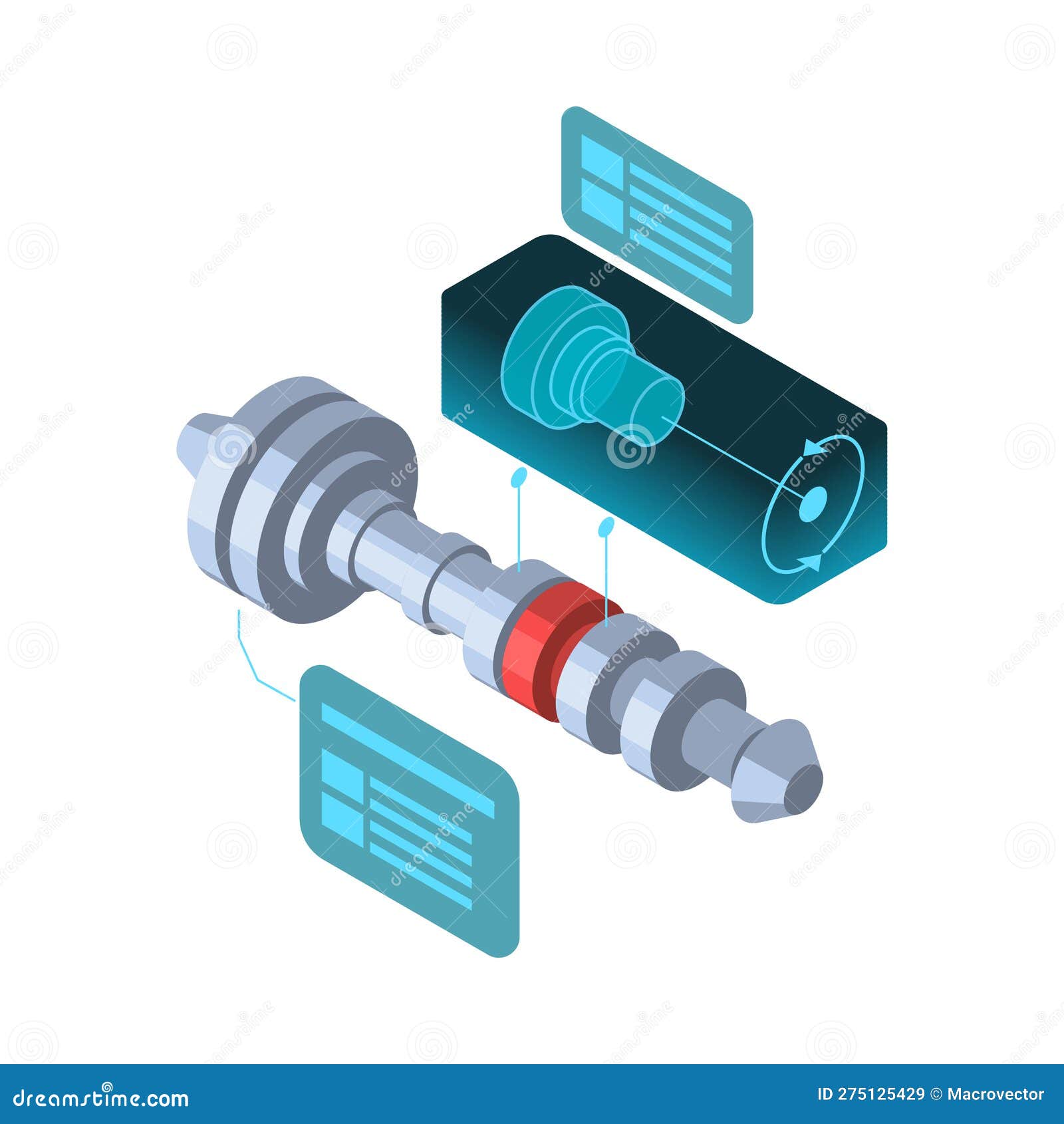 Industrial Augmented Reality Concept Stock Vector - Illustration of ...