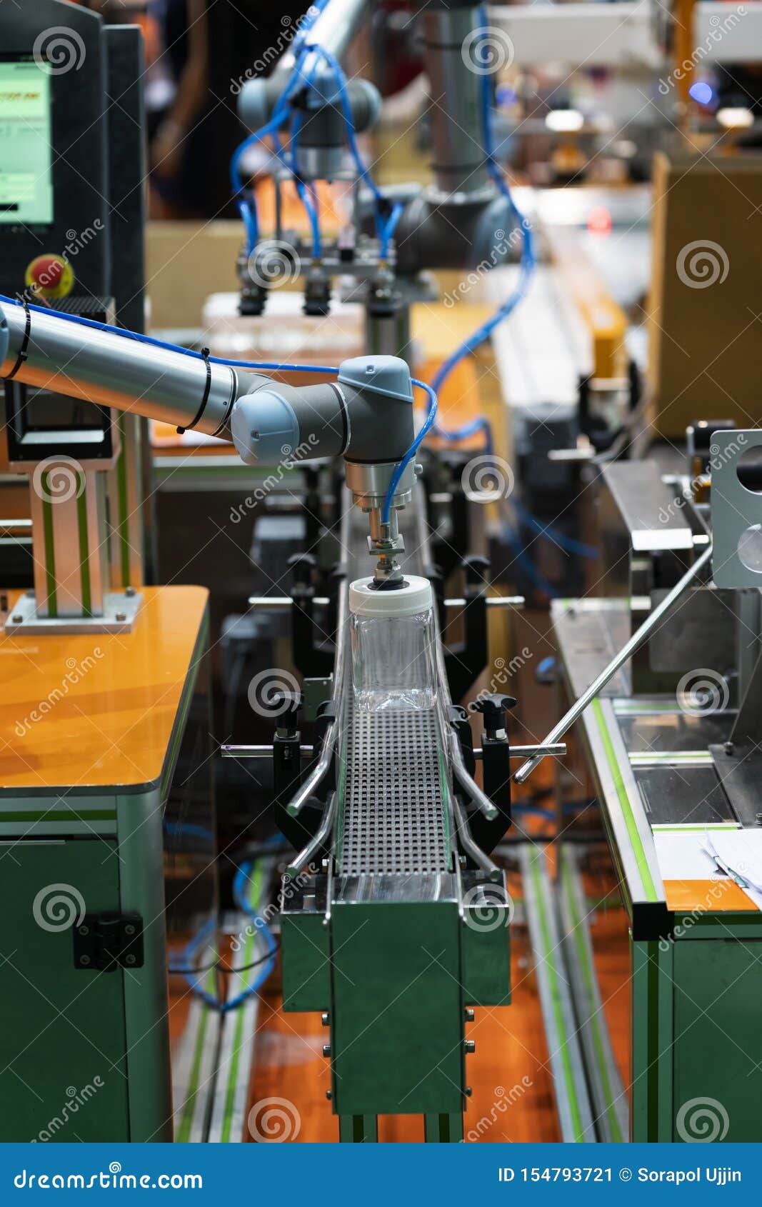 Industrial Auto Robot Welding Steel Construction By Cnc Program Royalty ...