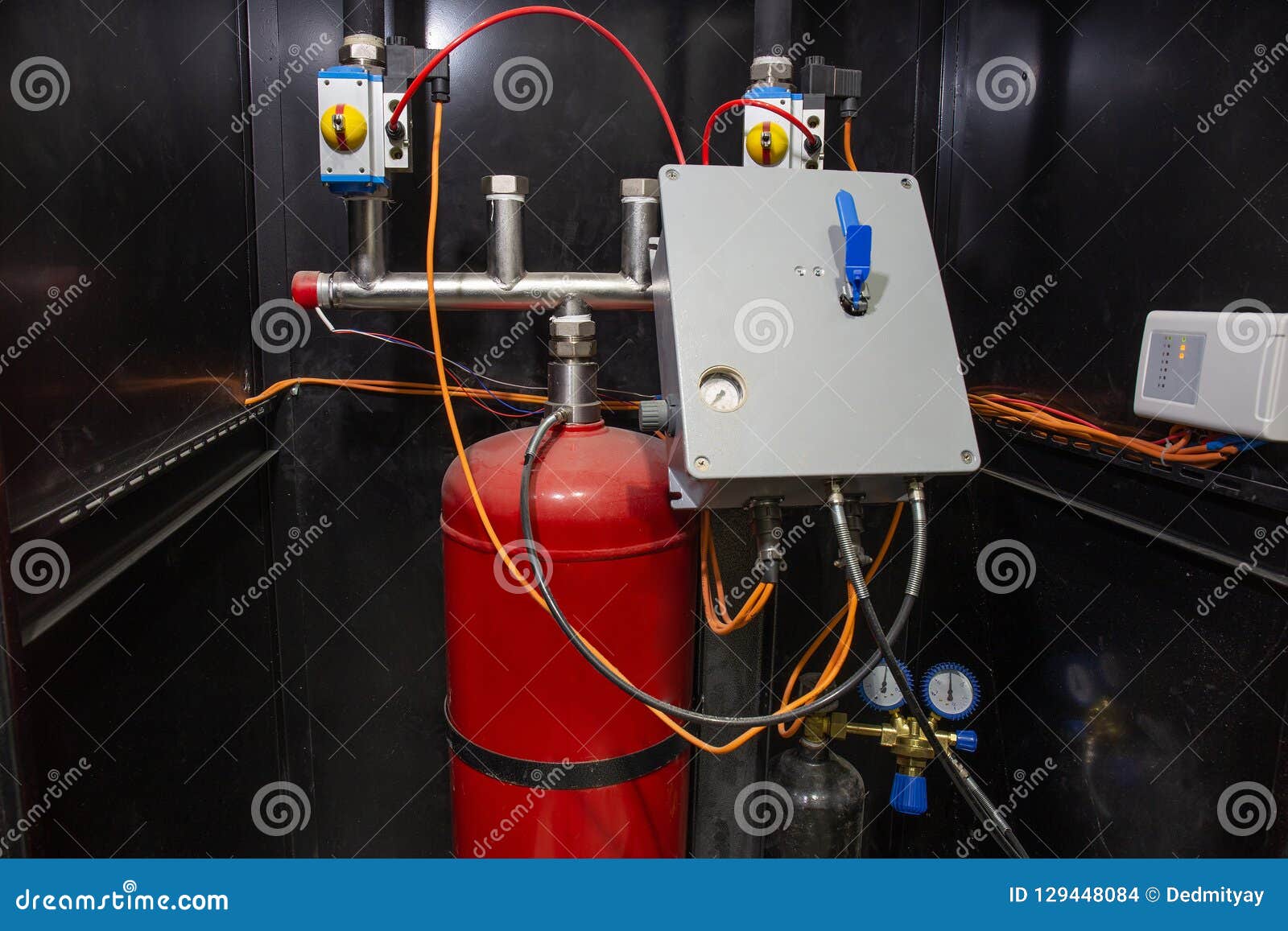Industrial Automatic Fire Extinguishing System, Cabinet with Balloon of ...