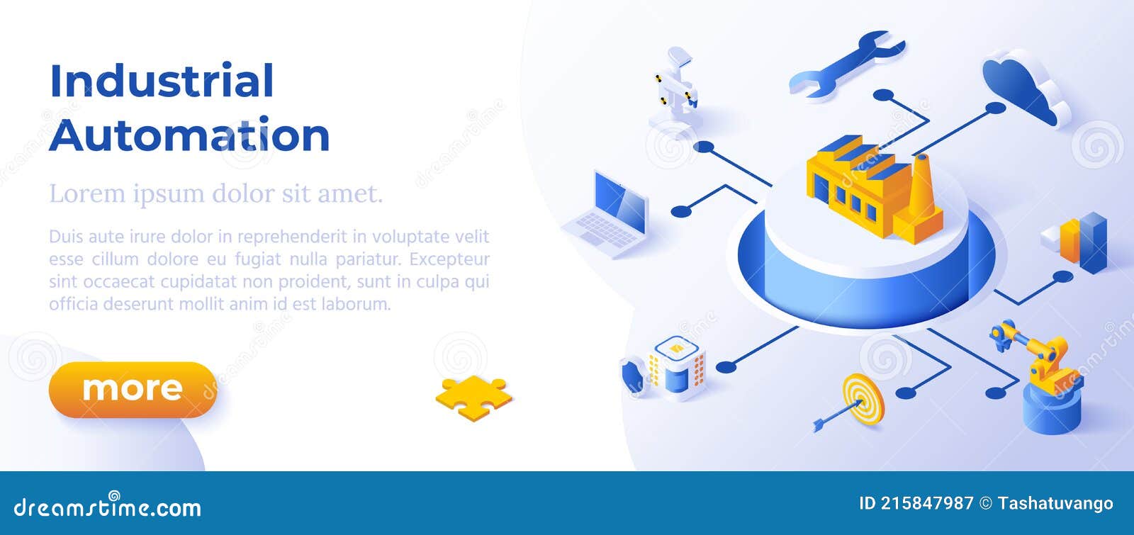 Industrial Automation Vector Concept For Web Banner, Website Page ... Industrial Automation Vector Concept For Web Banner, Website Page ...