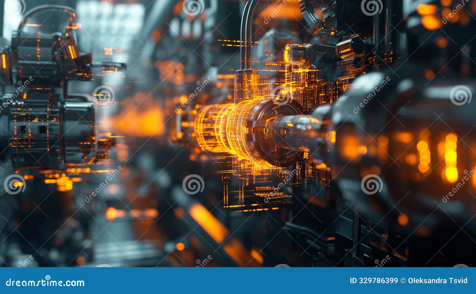 Industrial Automation, Reducing Human Errors, Abstract Background Stock ...