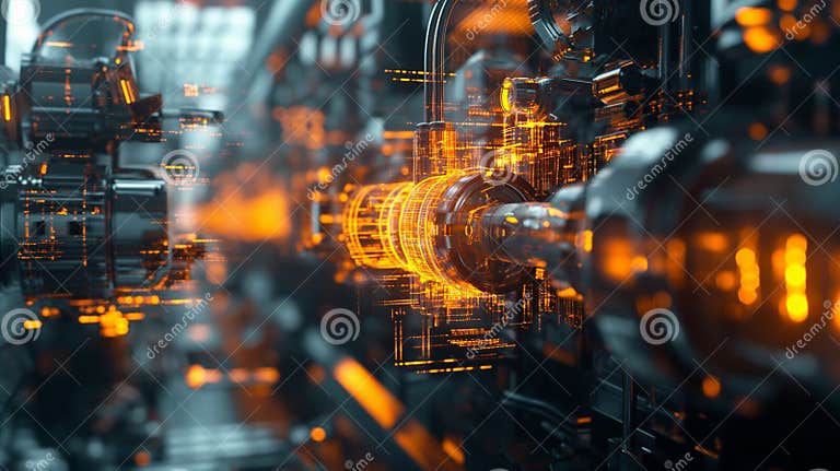 Industrial Automation, Reducing Human Errors, Abstract Background Stock ...