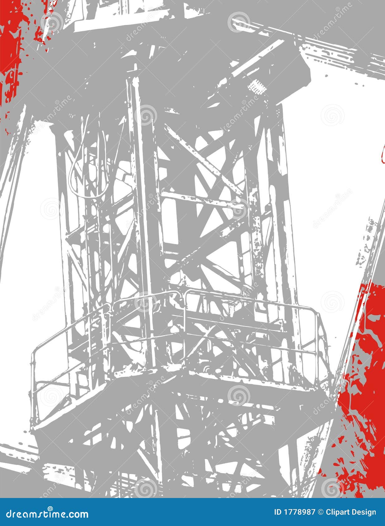 Industrial Background stock vector. Illustration of crane - 1778987